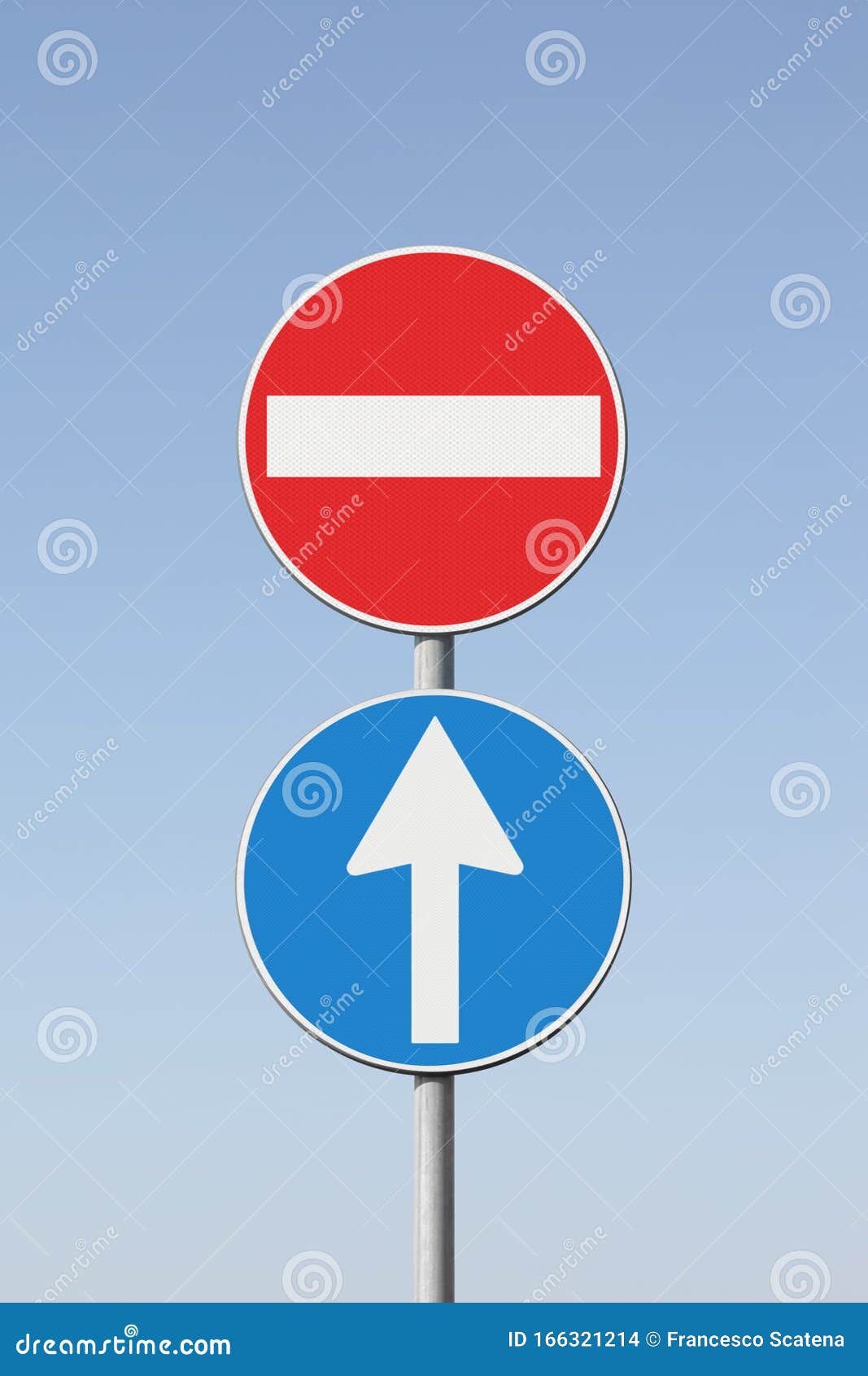 Contradiction Concept with Road Signs - Concept Image Stock Photo ...