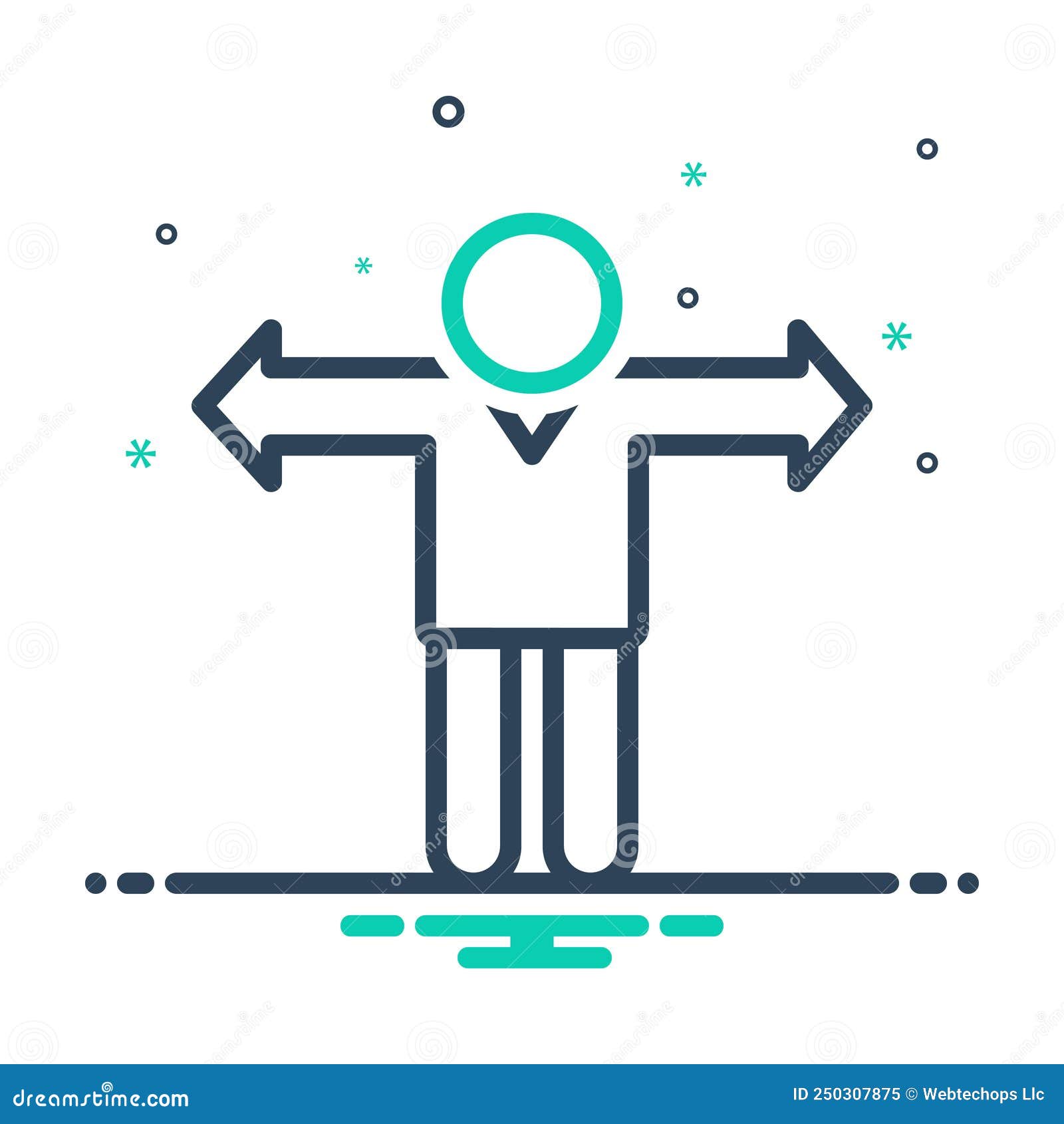 Mix Icon for Contrary, Opposite and Adverse Stock Illustration ...