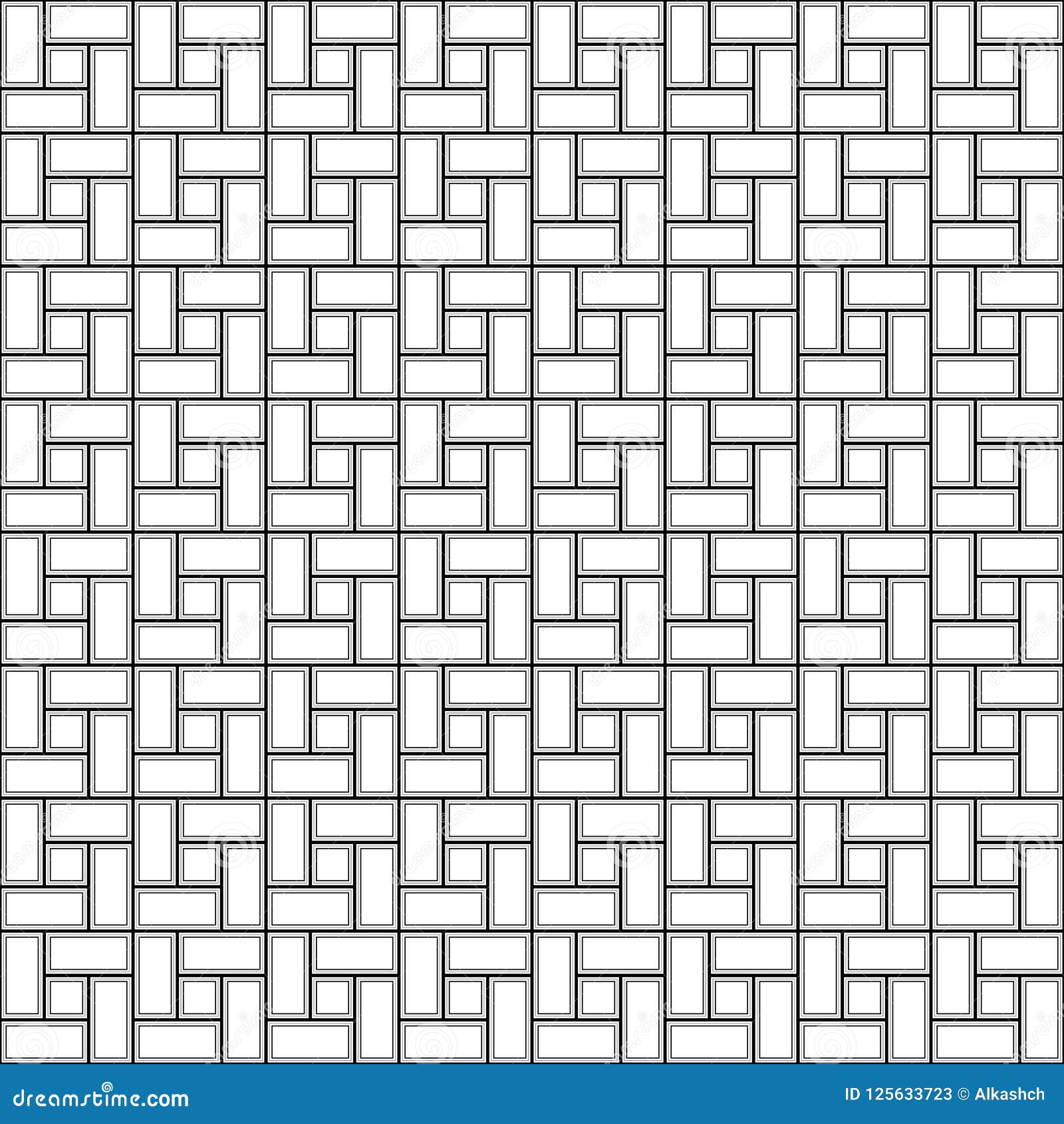 Contrast Brick Spiral Tile Clockwise Texture Seamless Pattern Stock ...