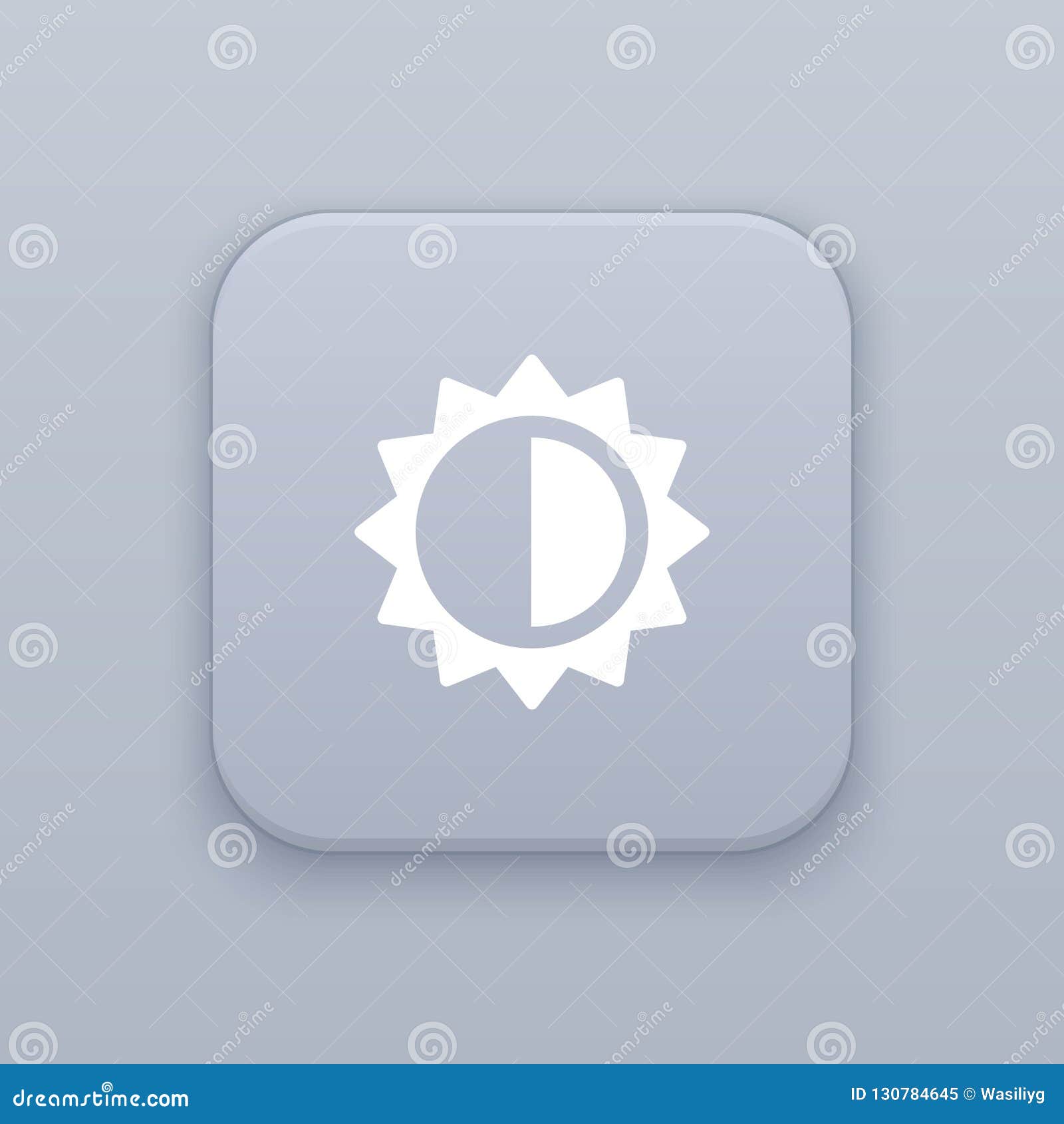 Contrast, Brightness Button, Best Vector Stock Vector - Illustration of ...