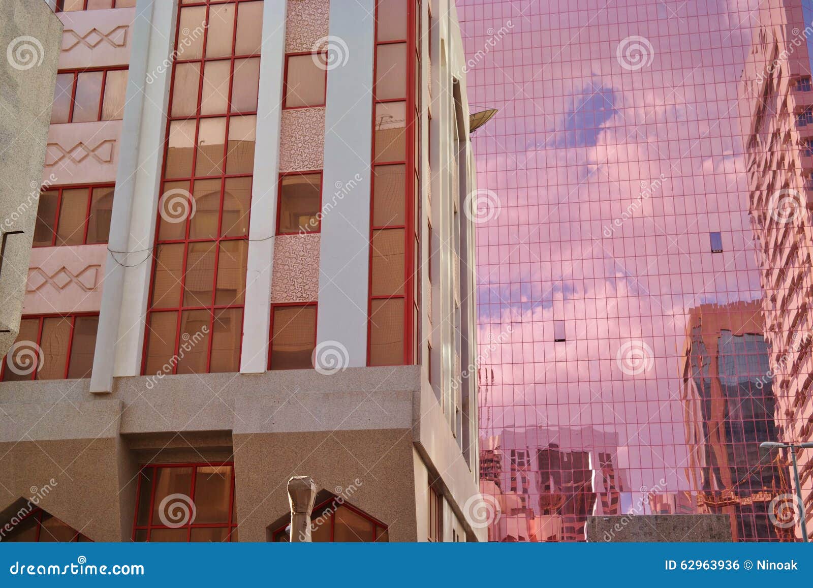Contrast of Classical and Hyper Modern Facade Stock Photo - Image of ...