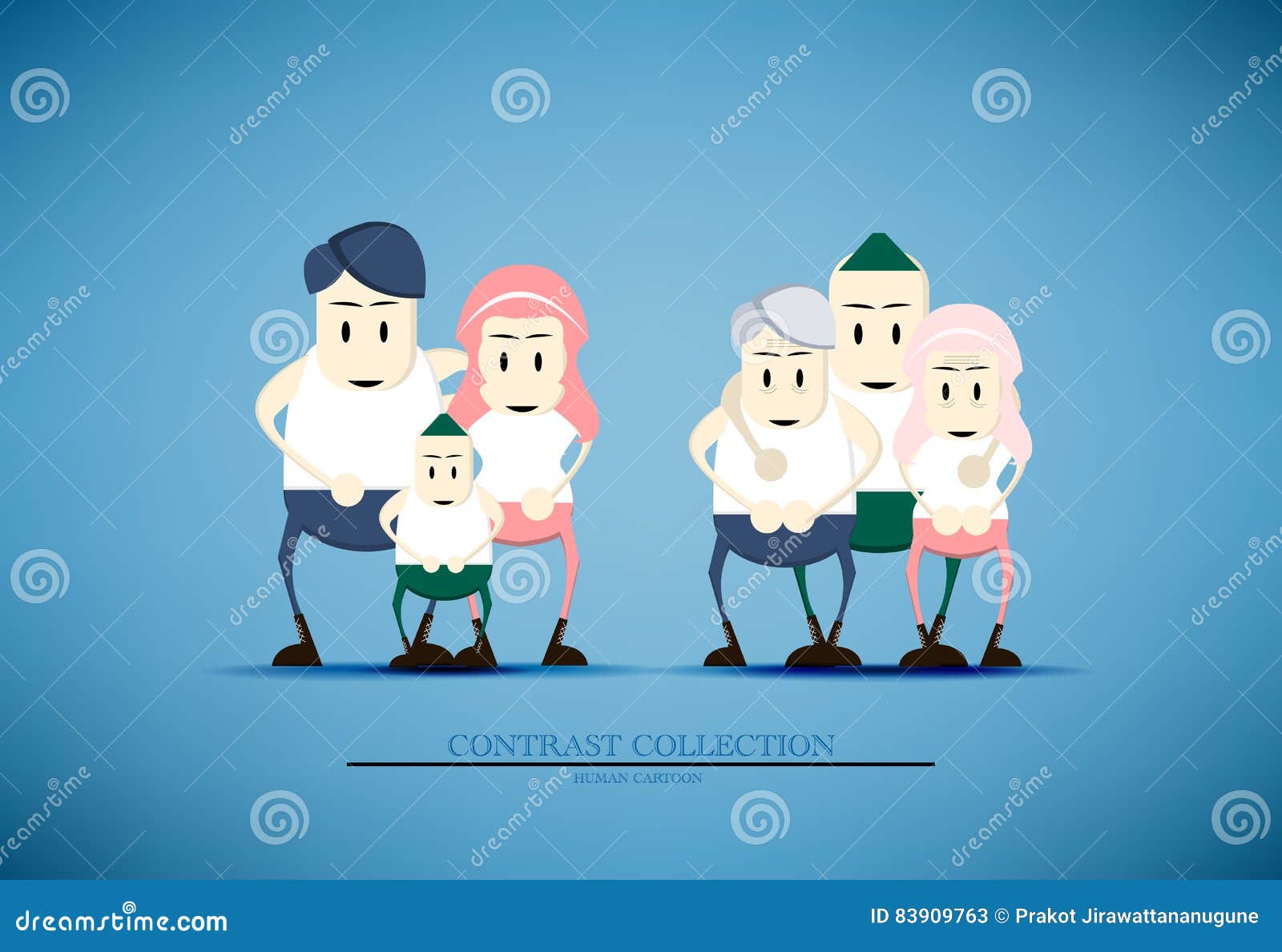 Contrast Collection, Vector Getting Old Stock Vector - Illustration of ...