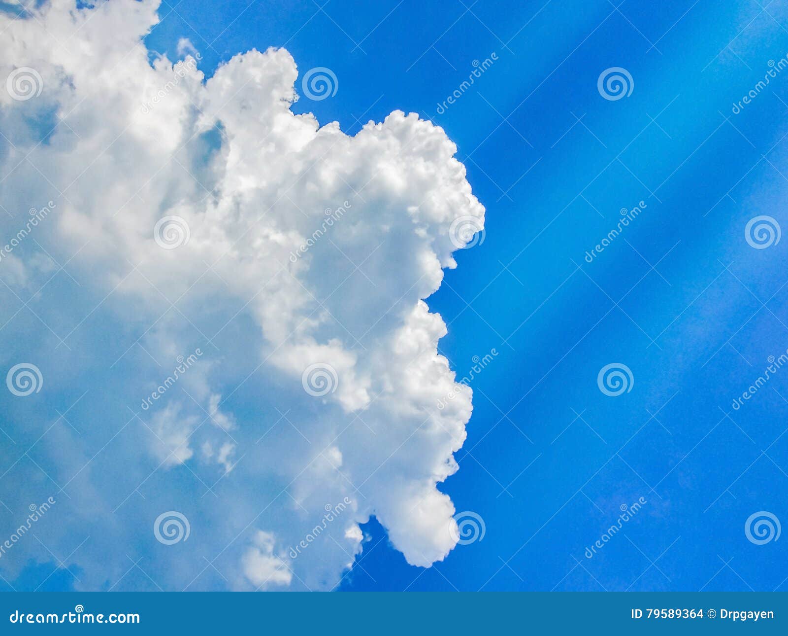Contrast Color of Sky and Cloud Stock Photo - Image of scape, season ...