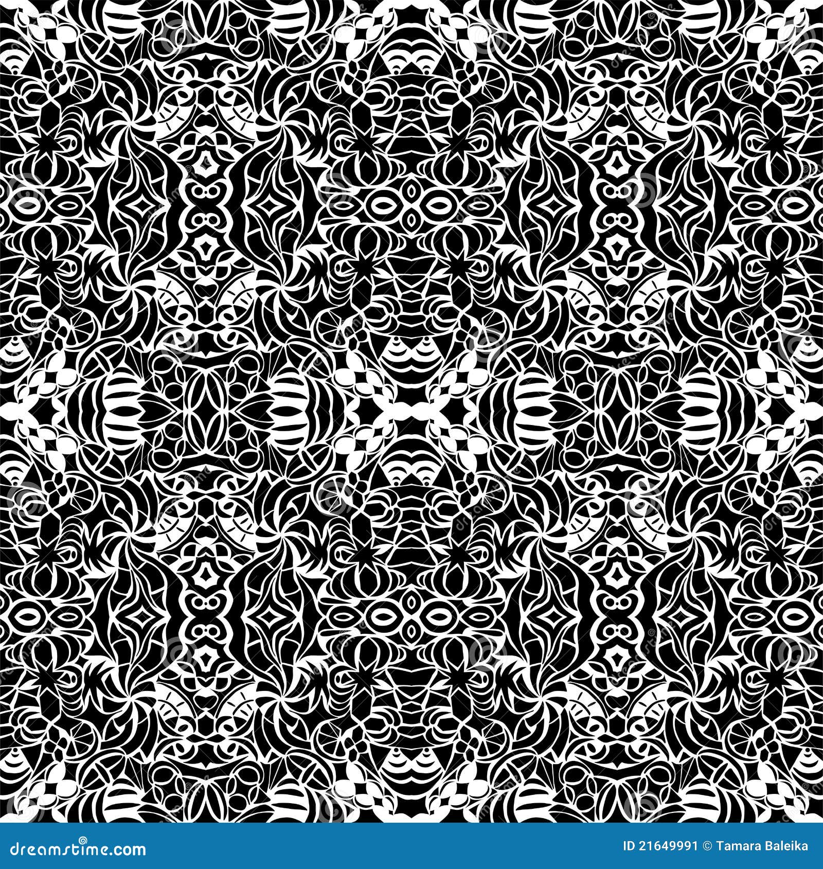 Contrast Curves Tattoo Pattern Stock Vector - Illustration of fabric ...