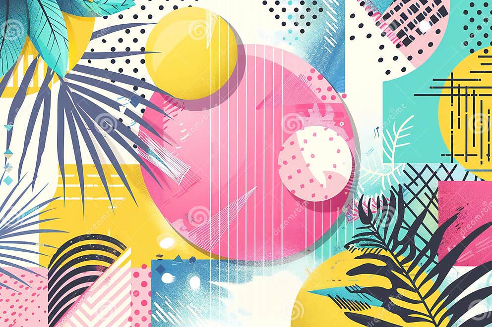 Contrast Design Tropical Palm Tree, Template Background Stock Photo ...