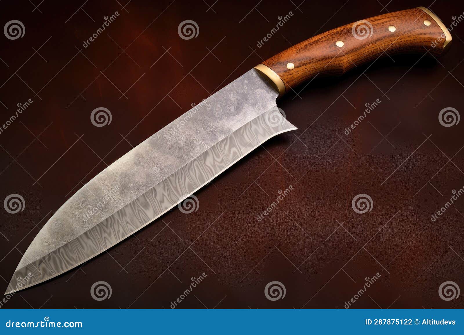 Contrast of Dull and Sharp Knife Edges after Sharpening Stock Photo ...