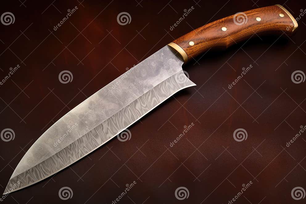 Contrast of Dull and Sharp Knife Edges after Sharpening Stock Photo ...