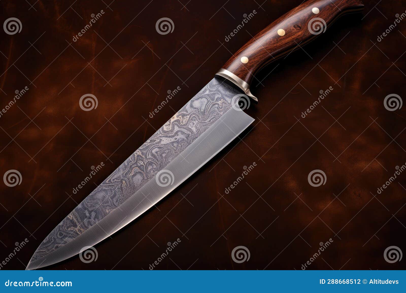 Contrast of Dull and Sharp Knife Edges after Sharpening Stock Photo ...