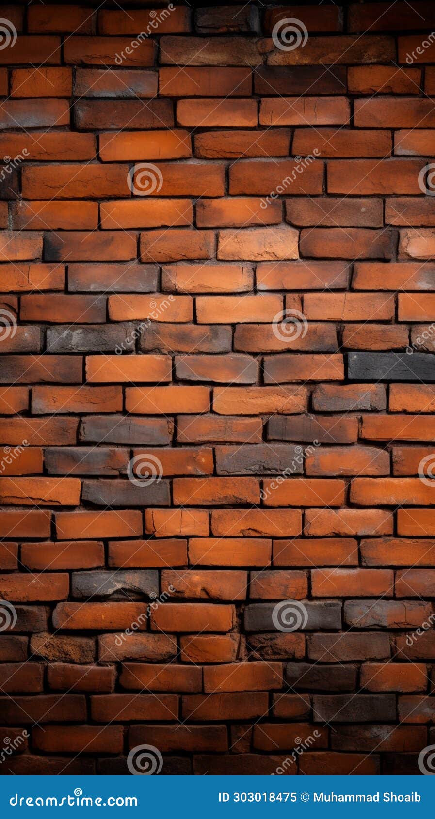 Defined Brick Wall Texture With Clear Outlines And Visible Mortar ...