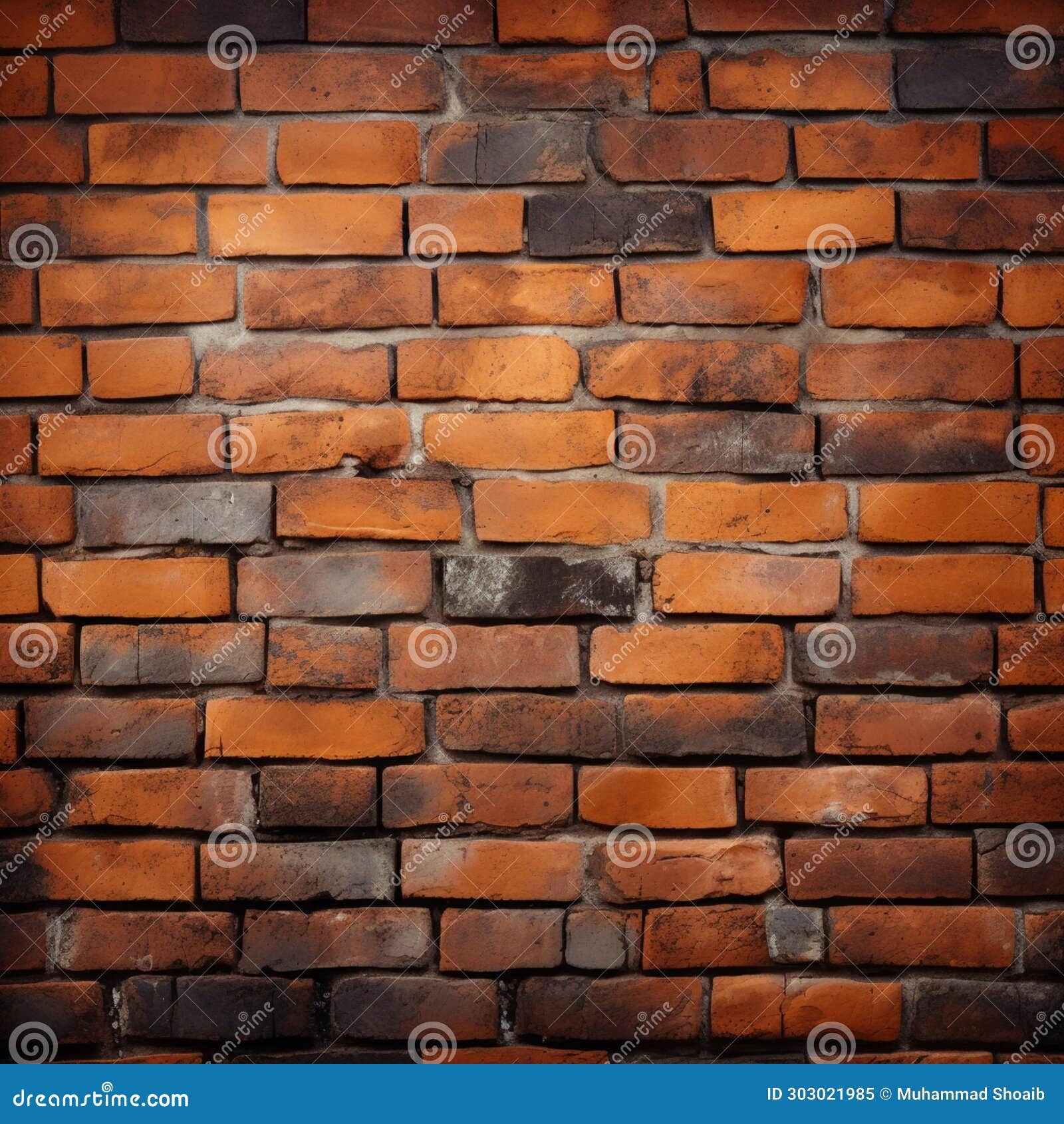 Defined Brick Wall Texture With Clear Outlines And Visible Mortar ...