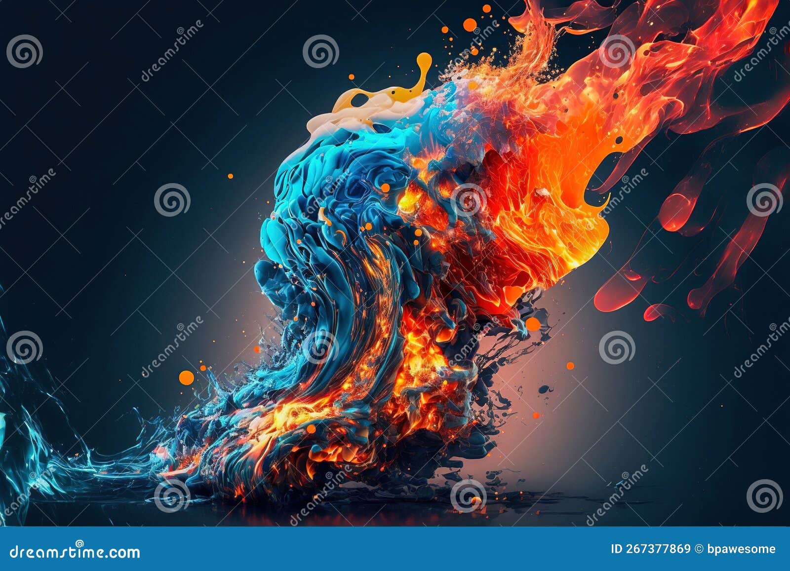 Contrast of Elements: Abstract Representation of Ice and Fire ...