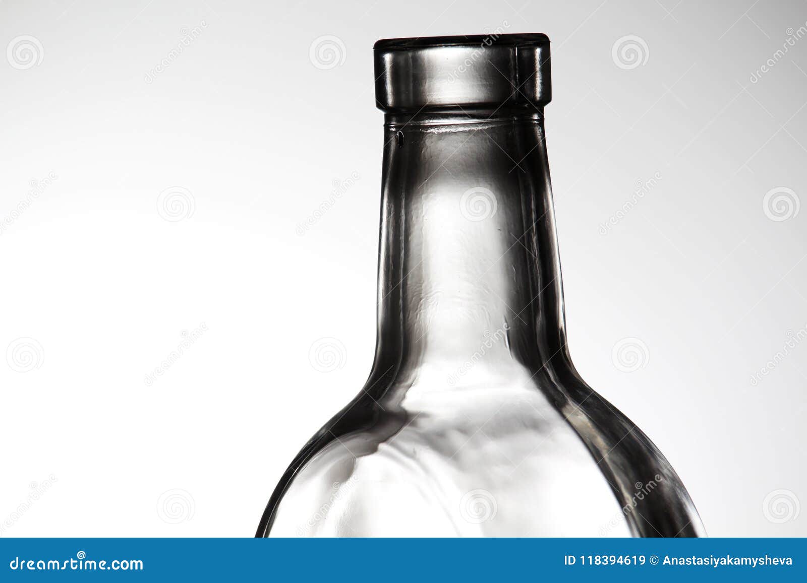 Contrast glass bottle neck stock image. Image of object - 118394619