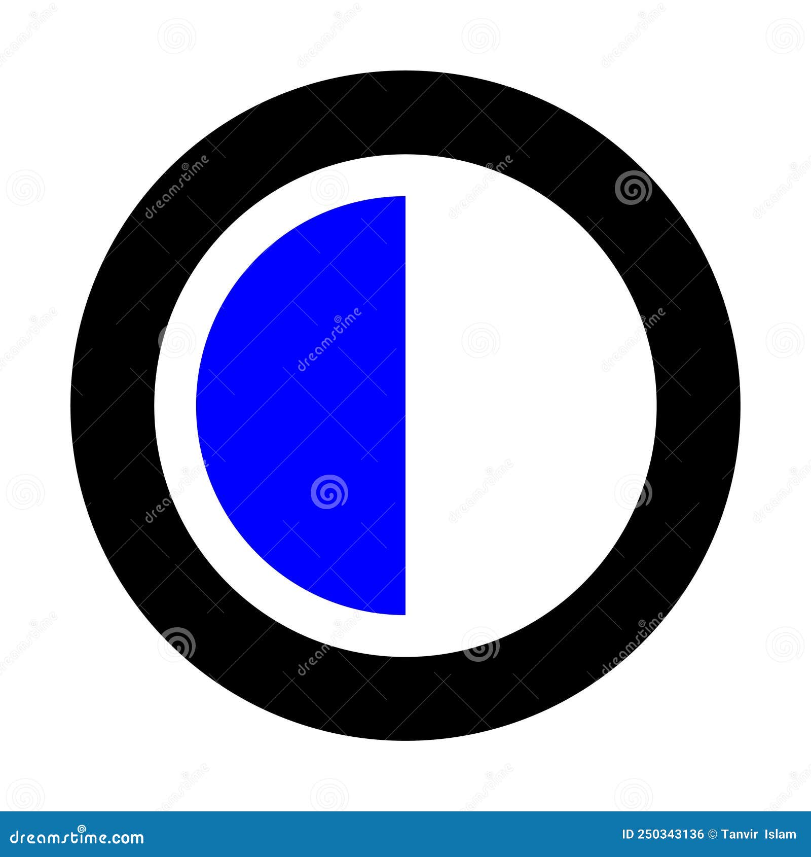 Contrast icon stock vector. Illustration of graphic - 250343136