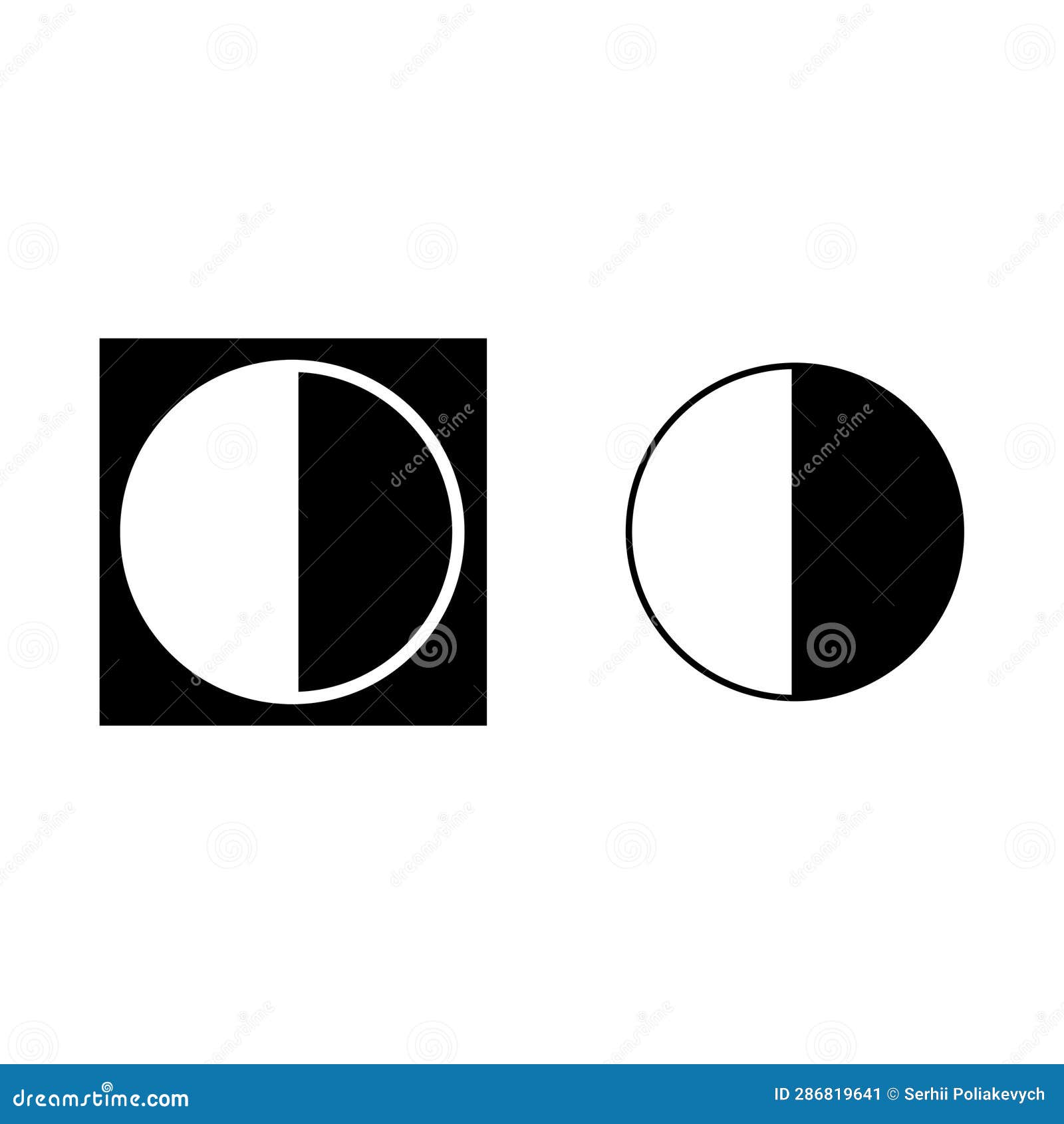 Contrast Icon. Brightness Icon. Vector Illustration. EPS 10 Stock ...