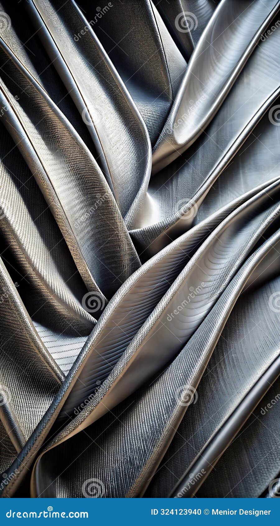 Blending Metal Sharpness with Fabric Softness in Wallpaper Stock Photo ...