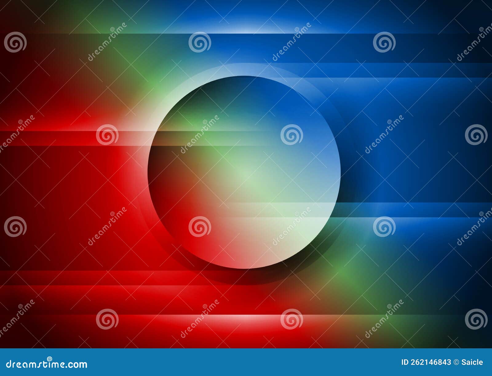Contrast Multicolored Abstract Futuristic Background with Circle Stock ...