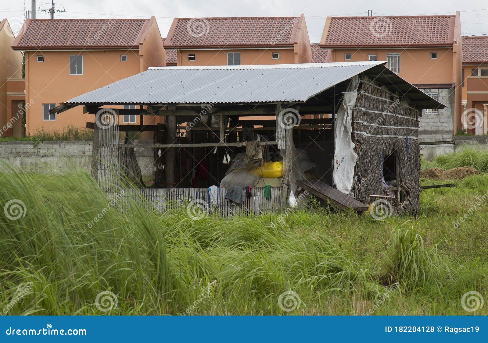 Contrast of a Poor and Rich House- Development of Modern Houses Stock ...