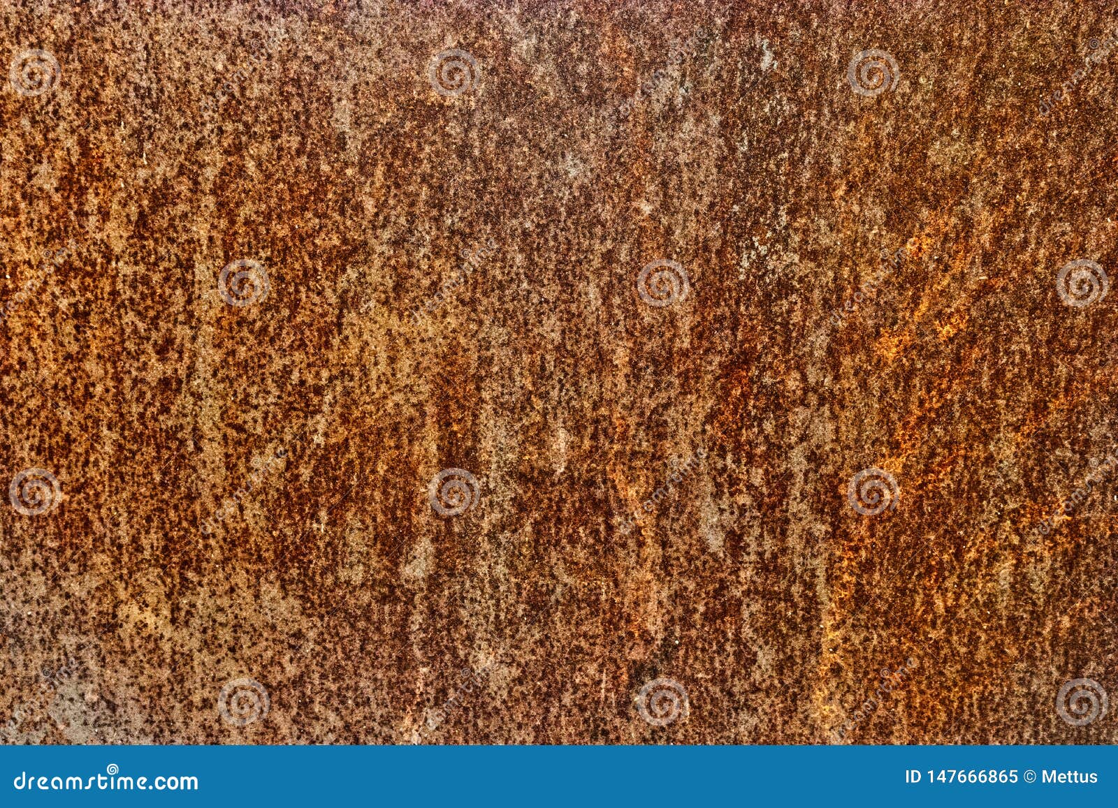 Contrast Rust Covering an Iron Sheet Surface Stock Image - Image of ...