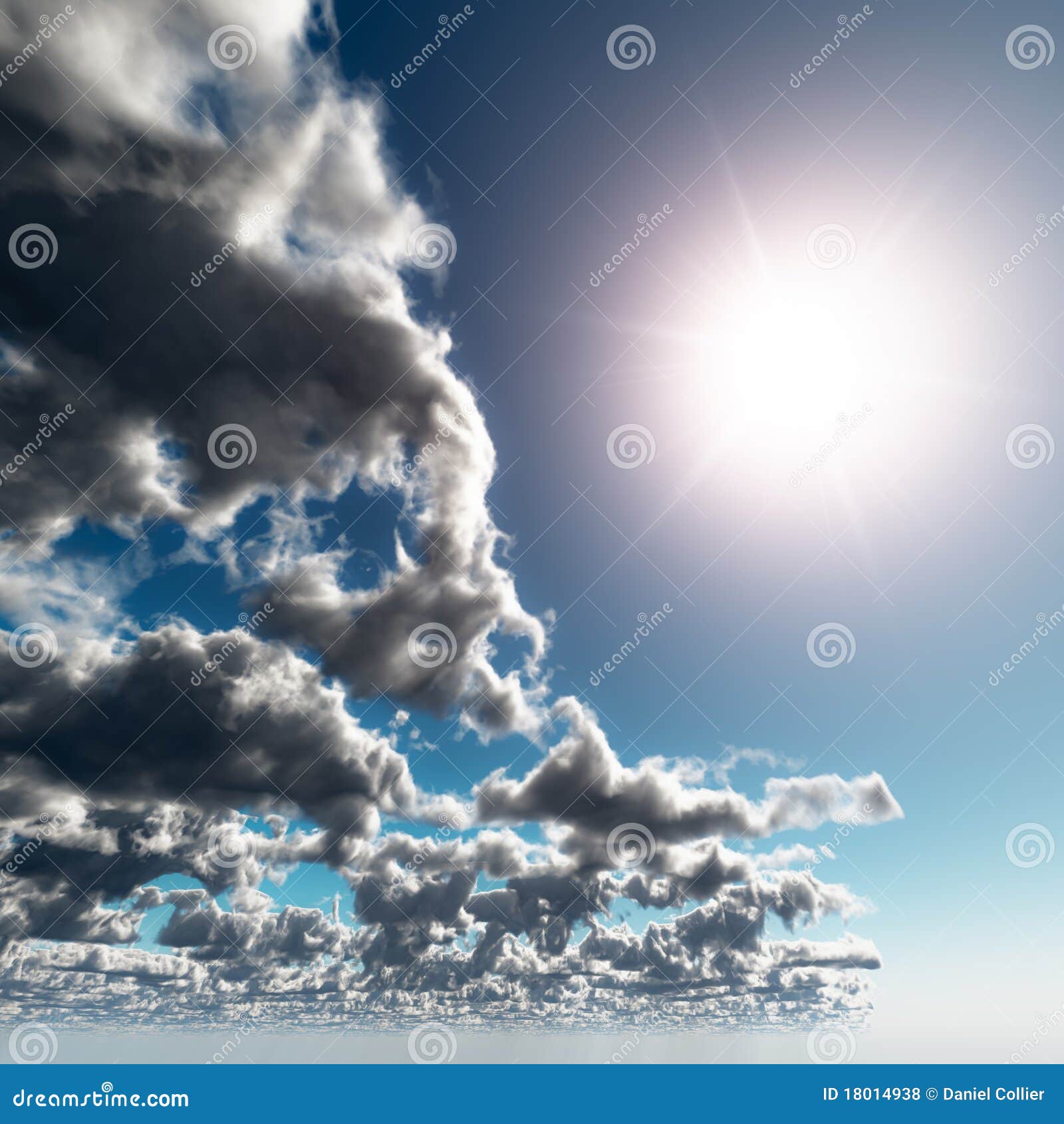 Contrast Sun and Cloudy stock illustration. Illustration of outdoor ...
