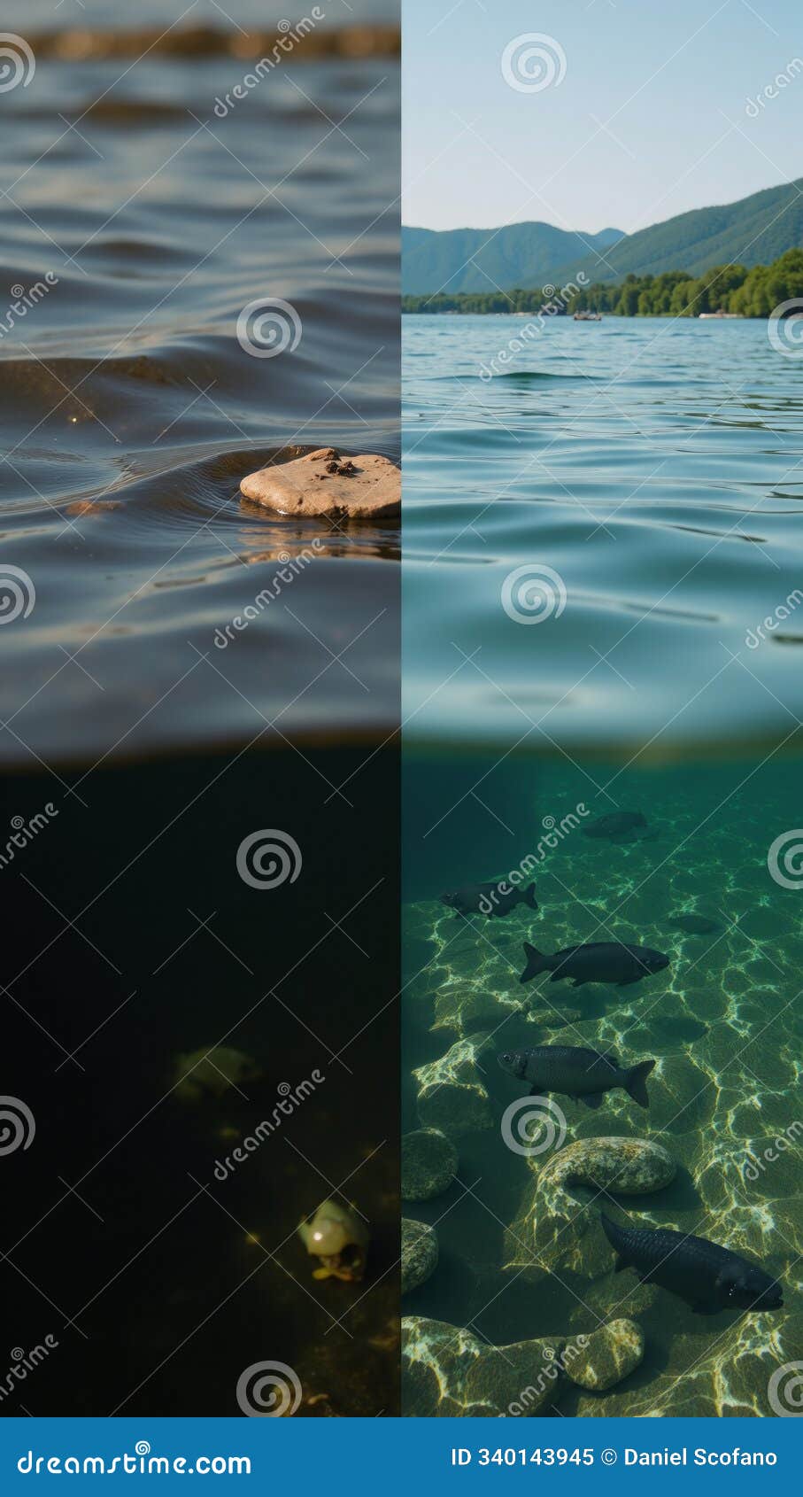 A Contrast between Two Rivers One Polluted with No Aquatic Life Vs ...