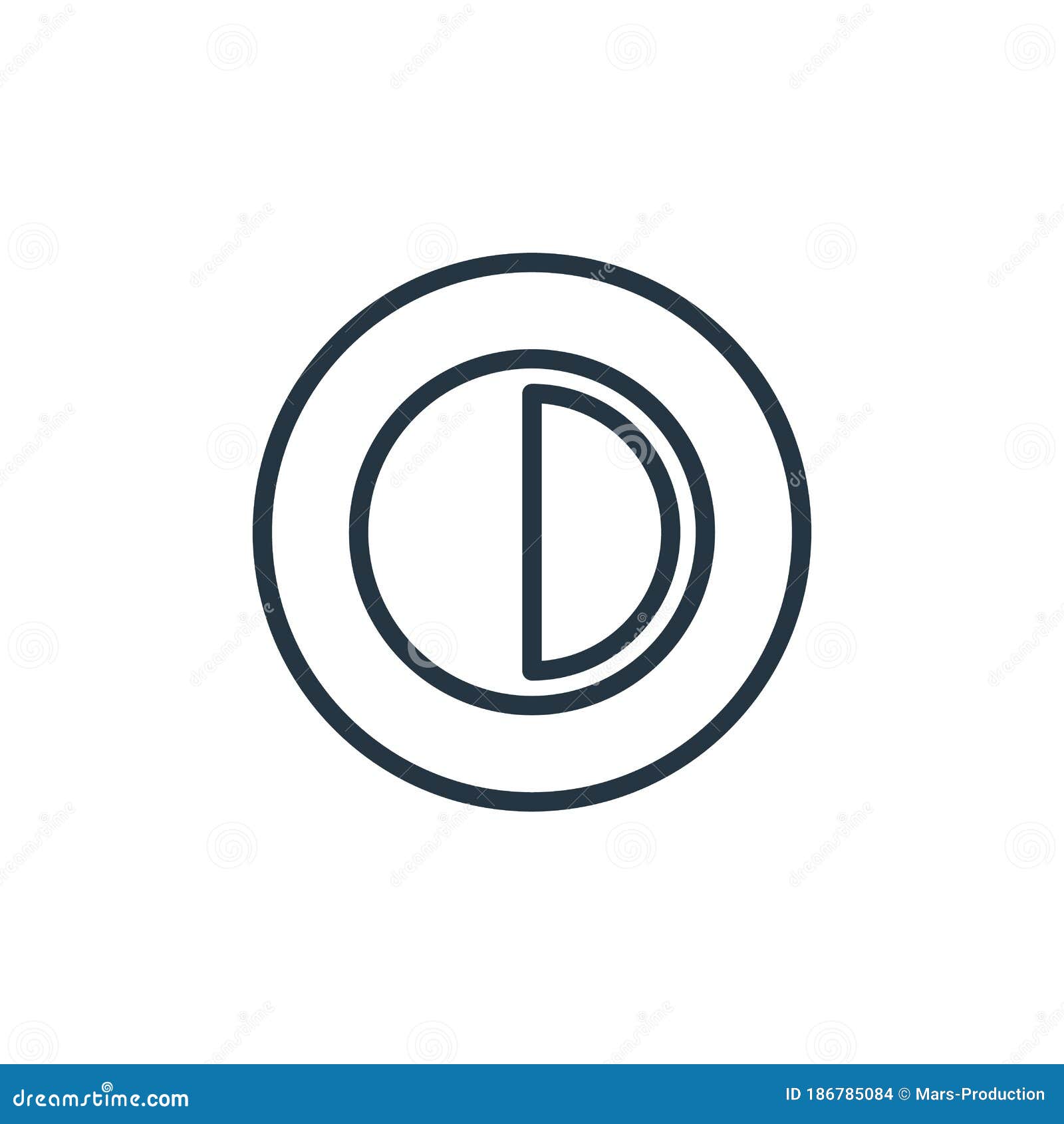 Contrast Vector Icon. Contrast Editable Stroke. Contrast Linear Symbol ...