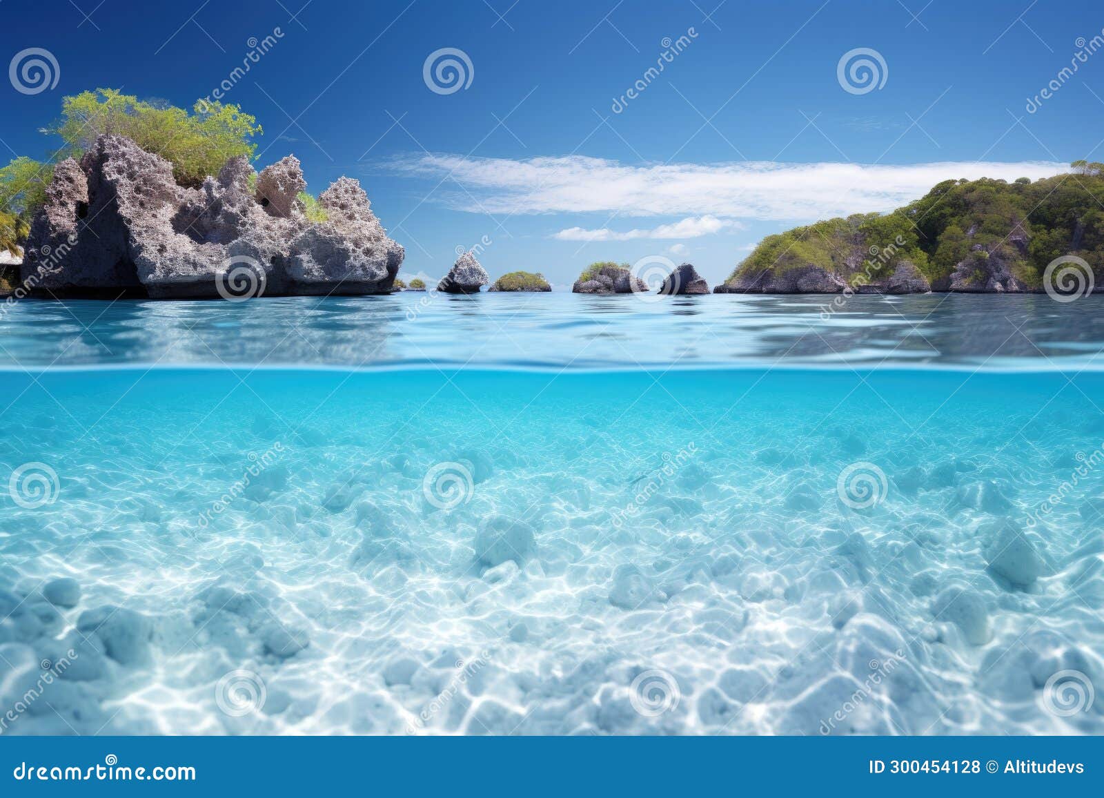Contrast of White Salt Crystals Against Deep Blue Lagoon Waters Stock ...