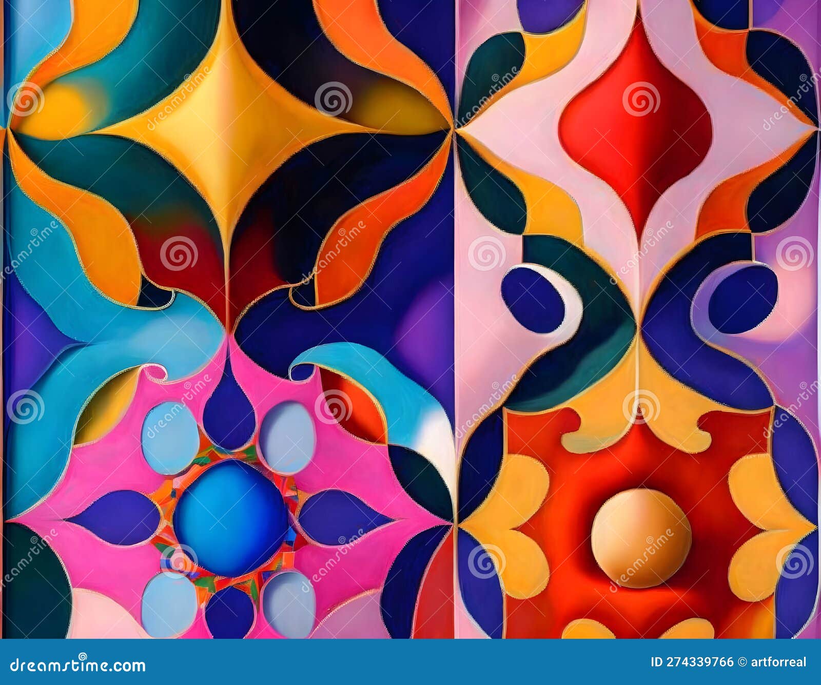 Contrasting colors I stock illustration. Illustration of bright - 274339766