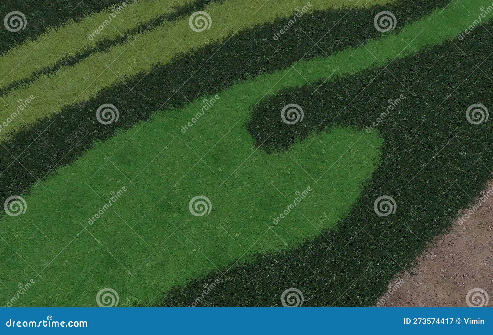 Contrasting Composition of Different Lawn Surfaces in Smooth Lines ...