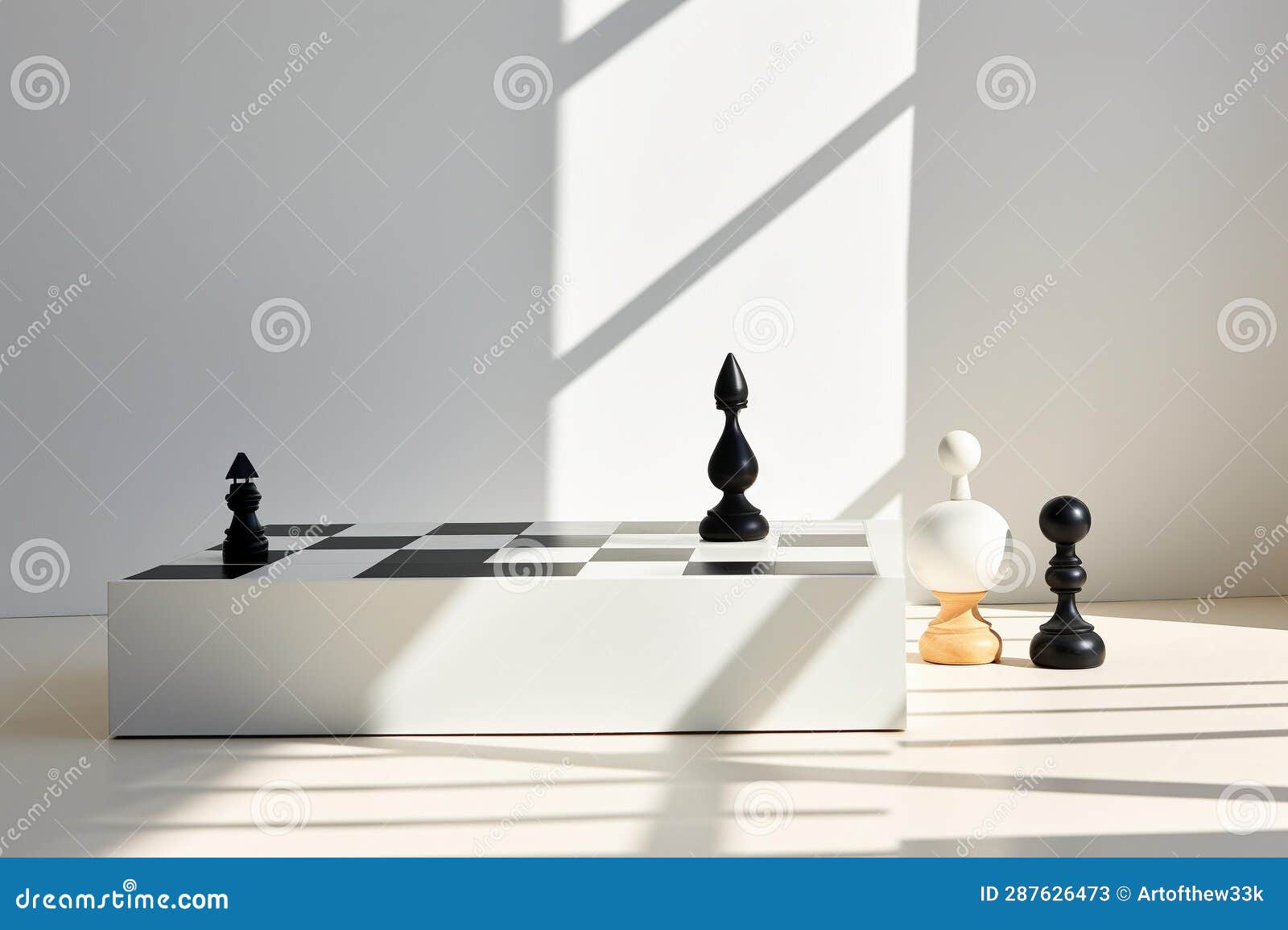 Contrasting Concepts: Chess, Balance, and Perspective Stock ...