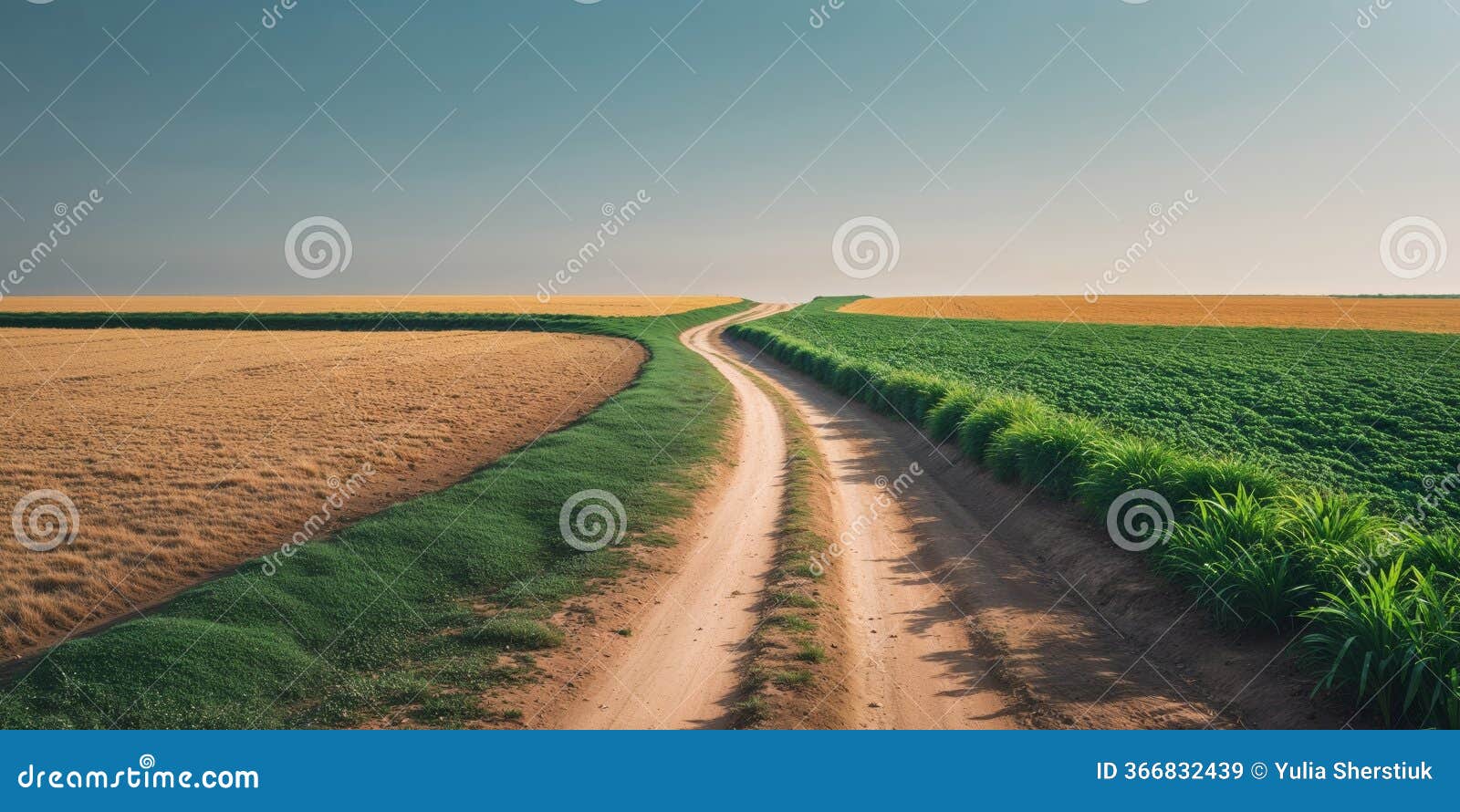 Peaceful Pathway Perspective View Of Retro Vintage Historic Rustic ...