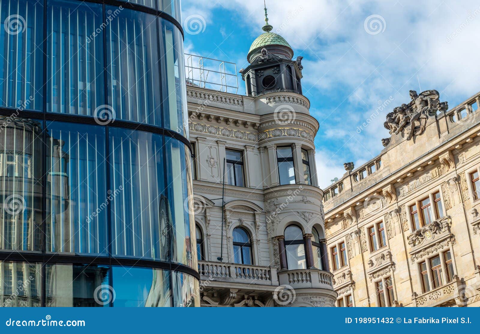 Architecture contrast stock photo. Image of exterior - 198951432