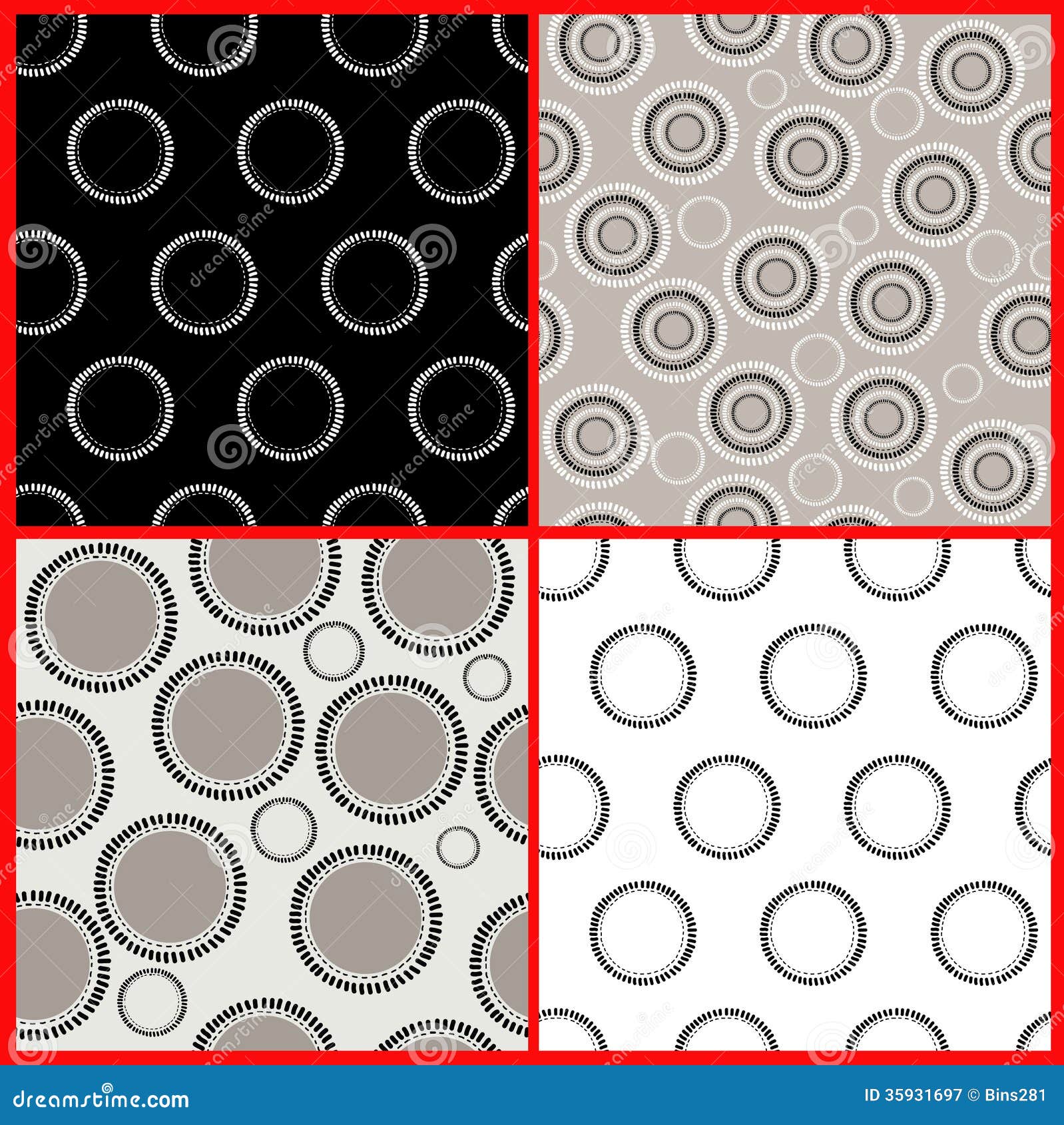 Contrasting Pattern Cartoon Vector | CartoonDealer.com #36501475