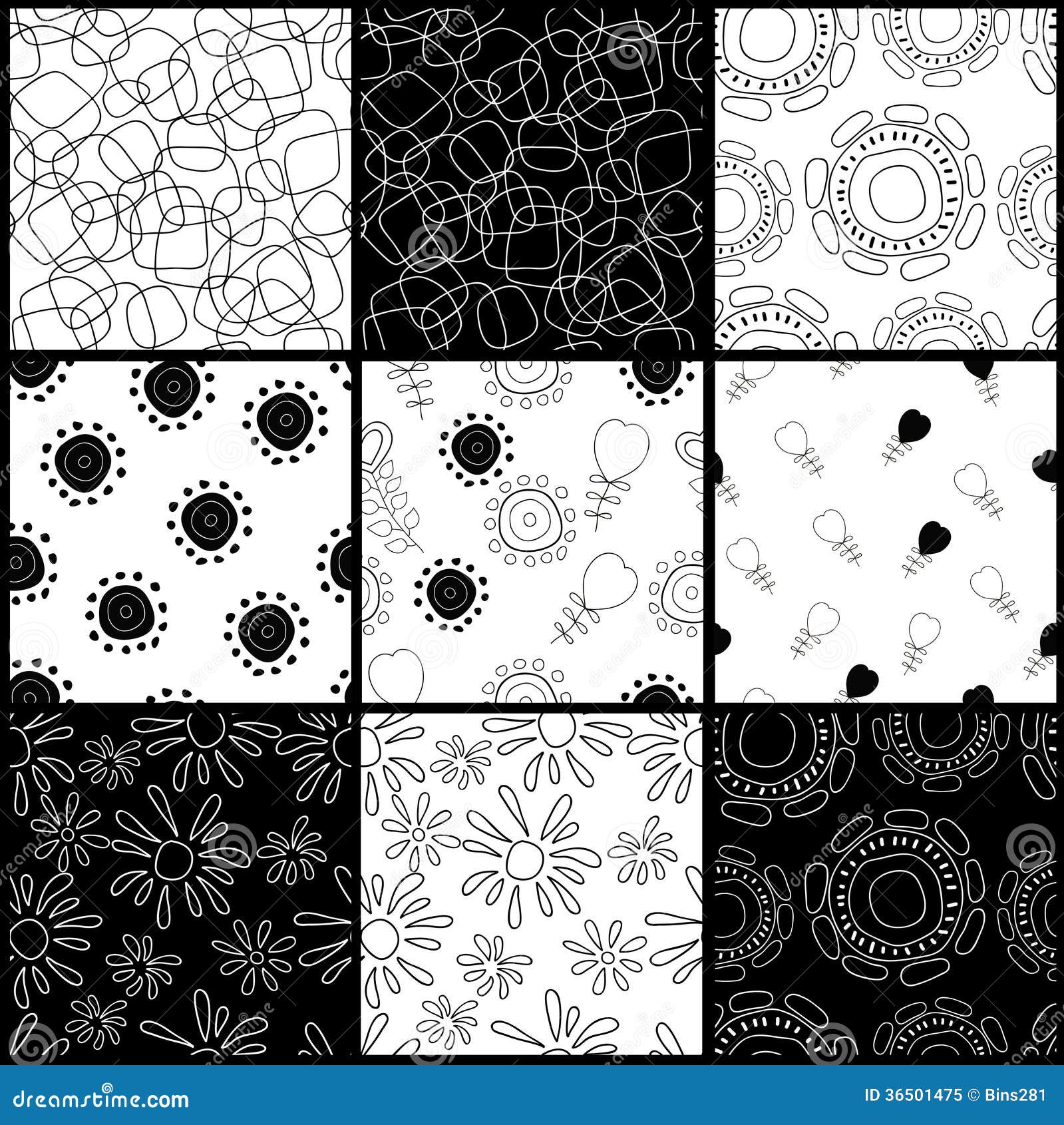 Contrasting pattern stock vector. Illustration of card - 36501475