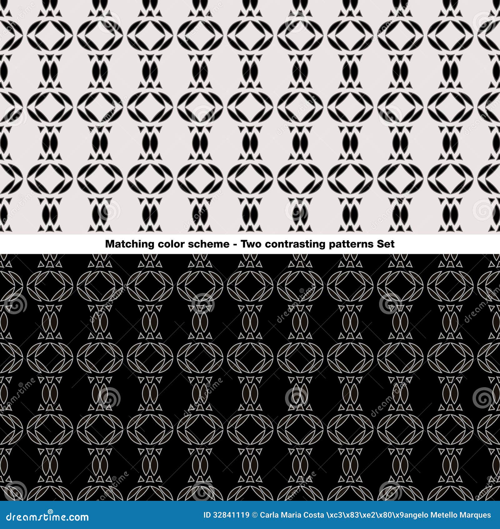 Contrasting Patterns Set stock vector. Illustration of forms - 32841119