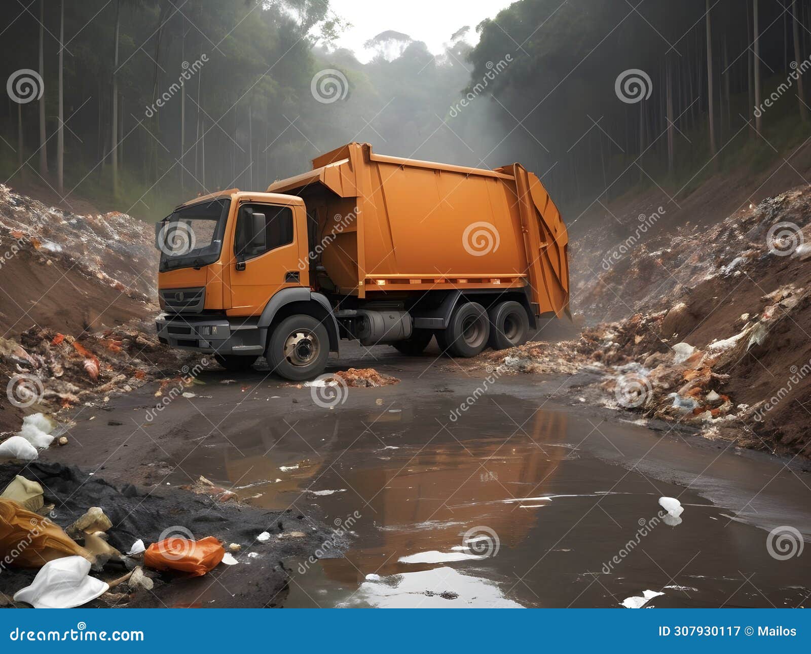 Contrasting Realities. a Thought-Provoking Image of Human Waste and ...