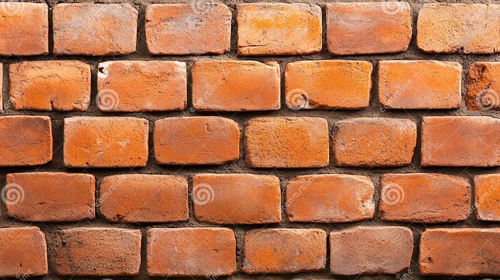 Contrasting Texture, a Single Red Brick on Classic Brick Wall Stock ...