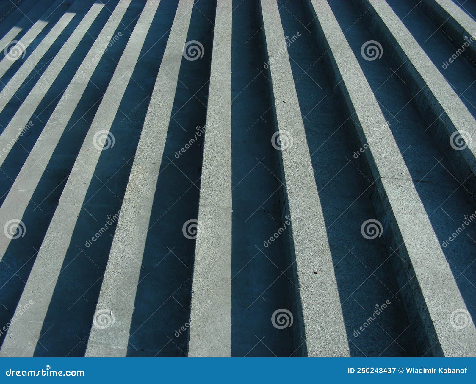 Contrasting Vertical Shadow Linear Staircase Structure Stock Image ...