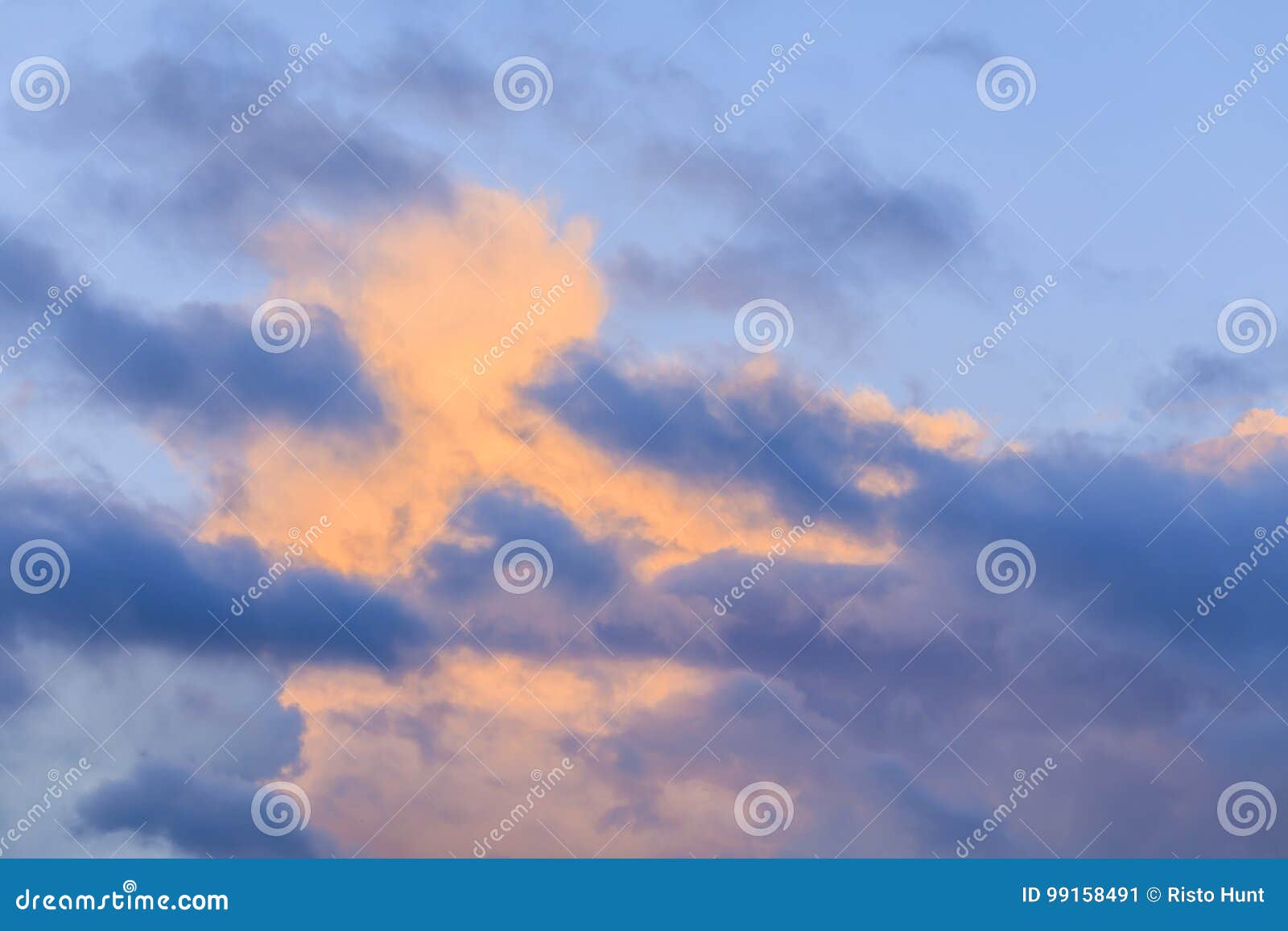 Contrasty Colorful Storm Clouds in the Sky Stock Image - Image of cloud ...