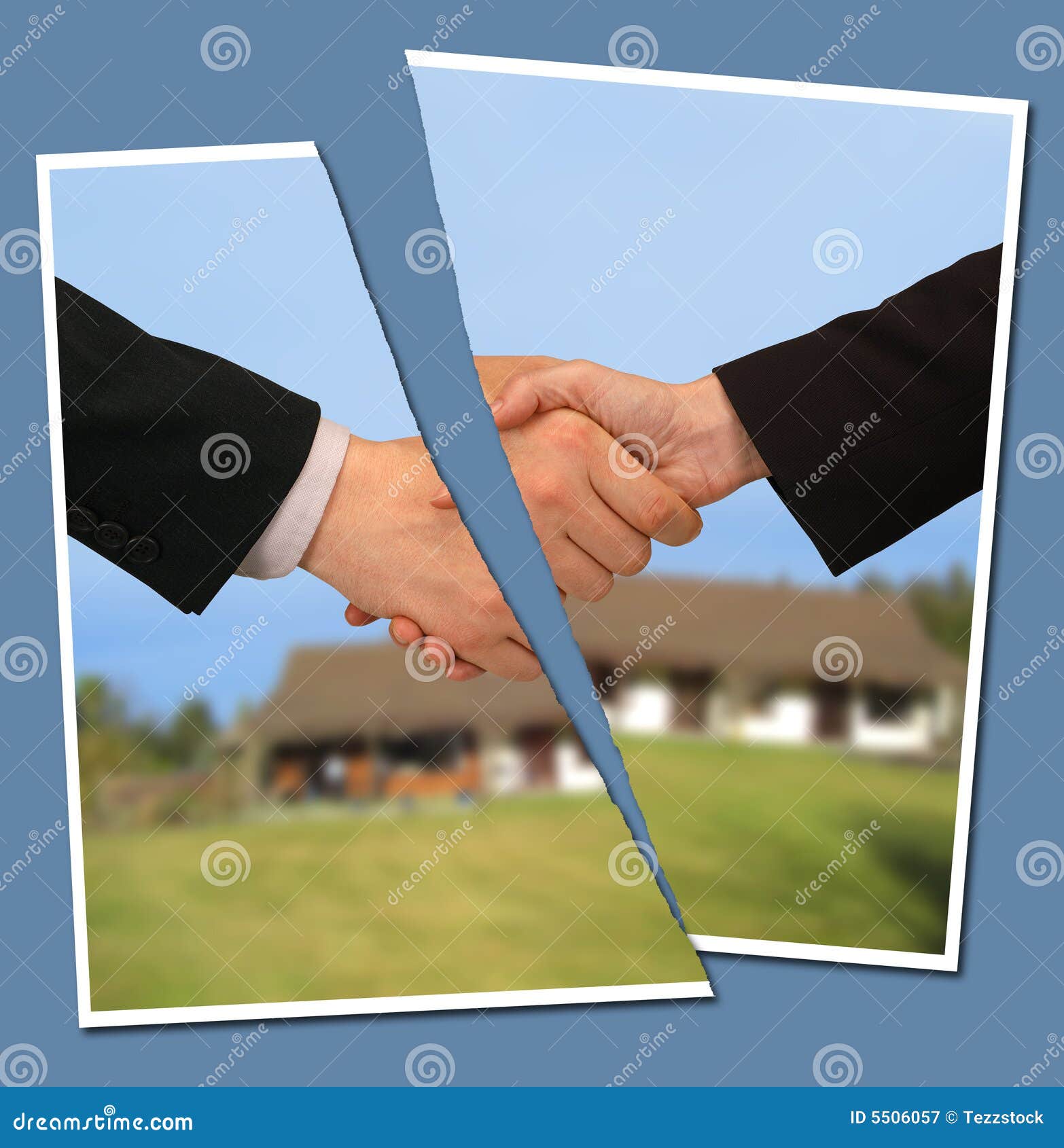 Contrato quebrado imagen de archivo. Imagen de intercambio - 5506057