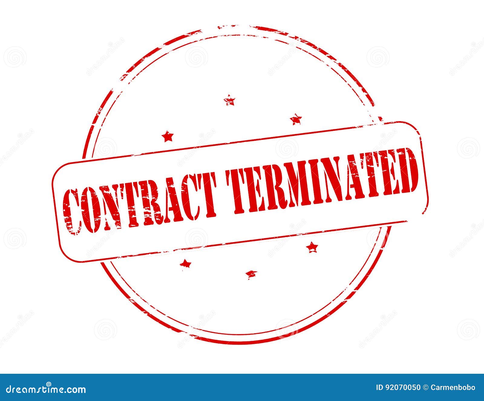 Contrato terminado stock de ilustración. Ilustración de sello - 92070050