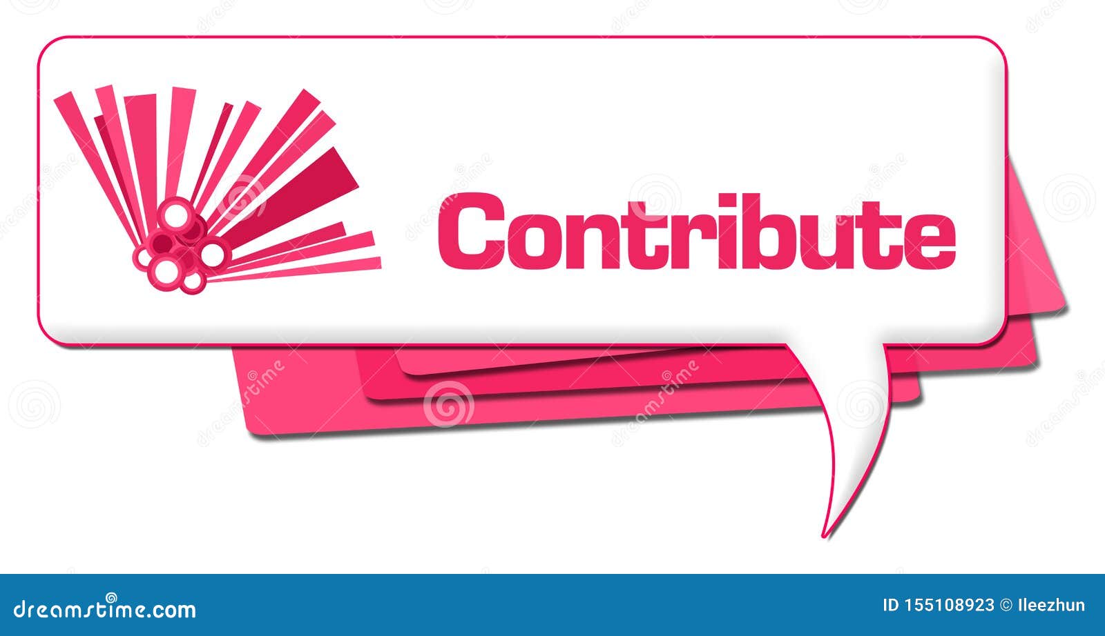 Contribute Pink Graphic Comment Symbol Stock Illustration ...