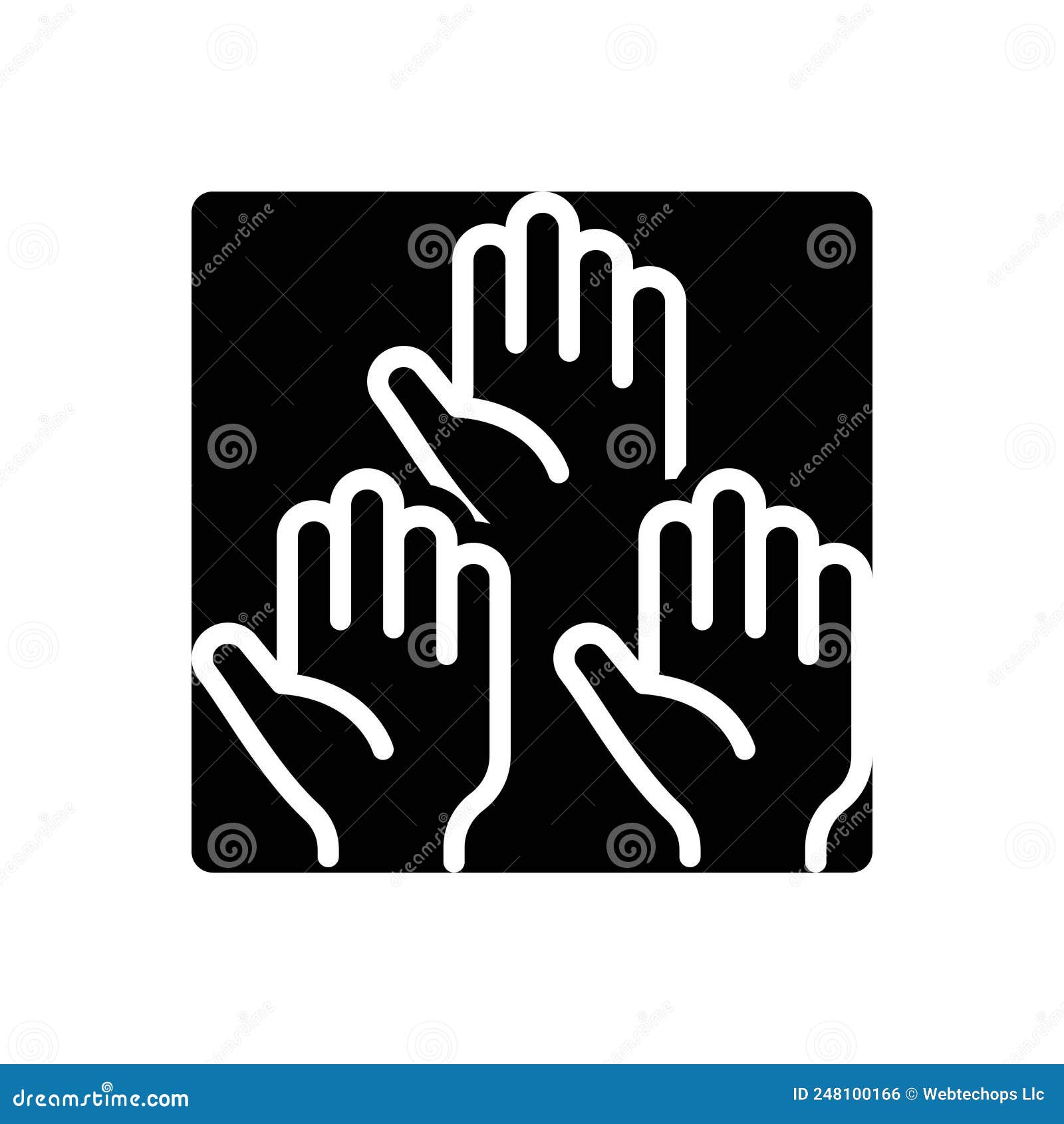 Black Solid Icon for Contribution, Benefaction and Hand Stock Vector ...