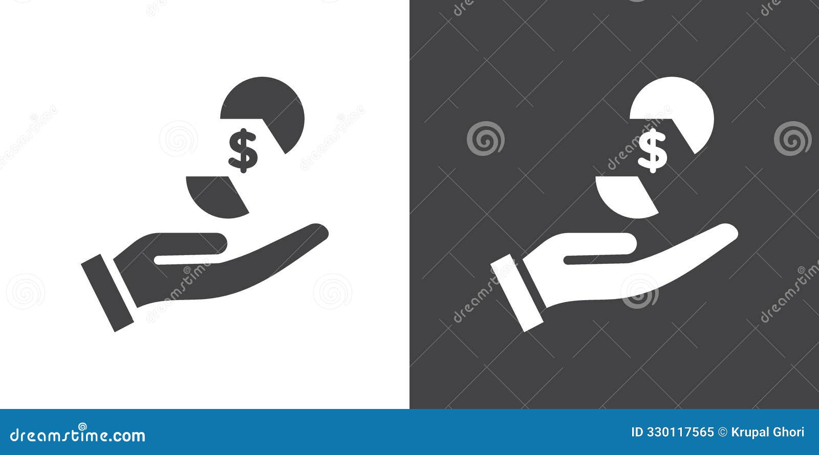 Contribution Icon Thin Line Illustration Set Stock Illustration ...