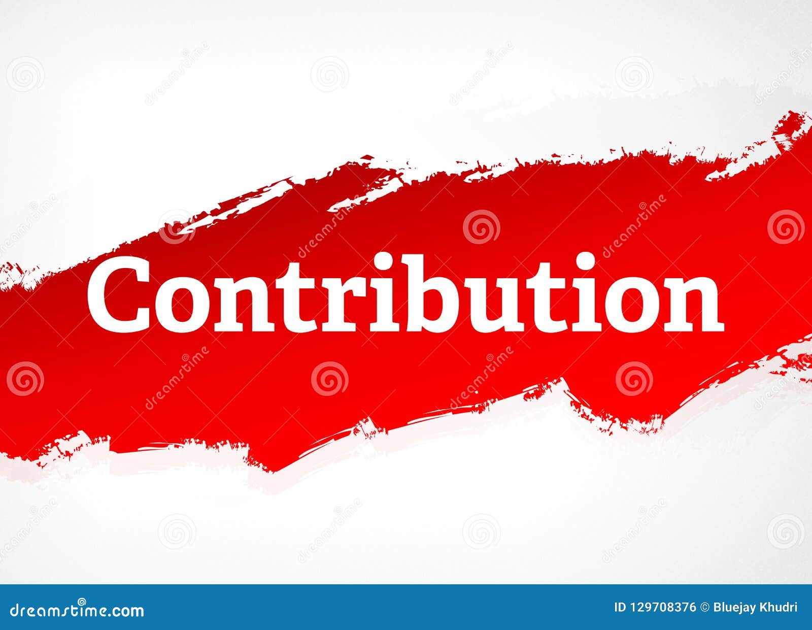 Contribution Red Brush Abstract Background Illustration Stock ...