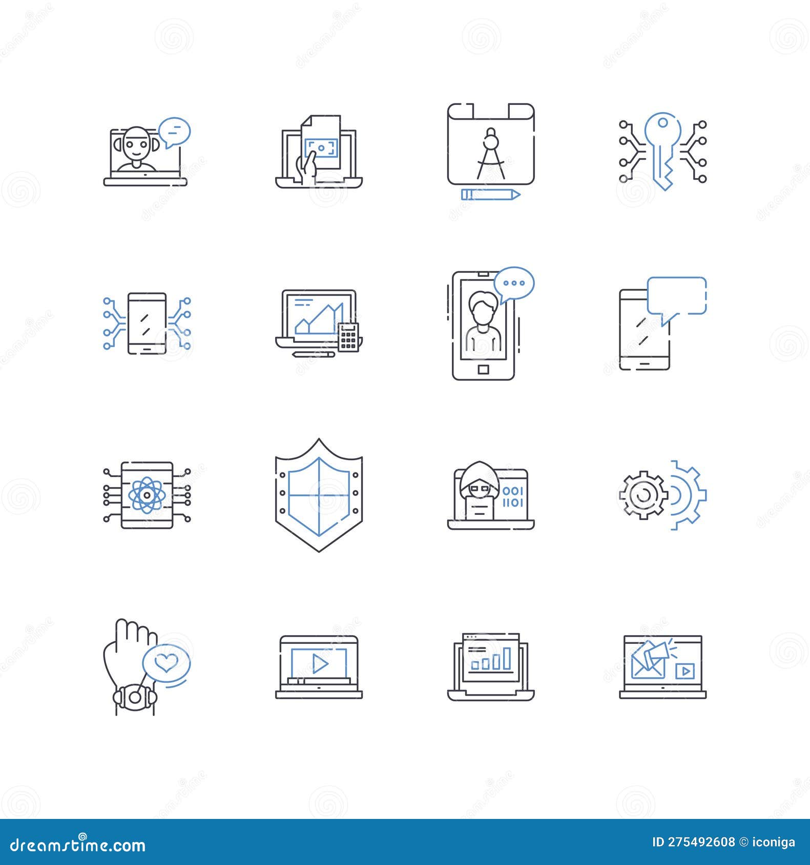 Contrivances Line Icons Collection. Gadget, Apparatus, Invention, Tool ... Contrivances Line Icons Collection. Gadget, Apparatus, Invention, Tool ...