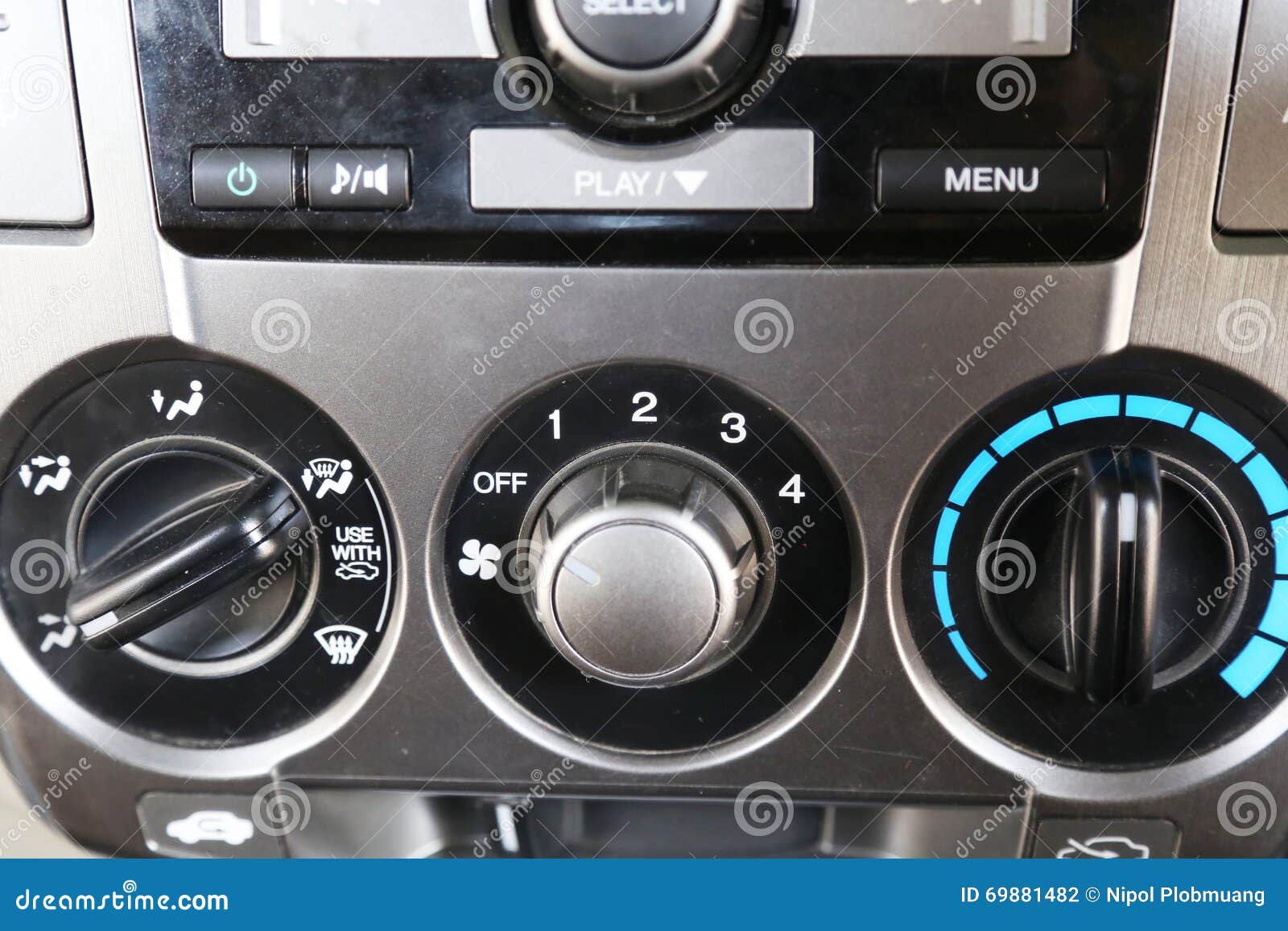 Control Air Condition Button in Car Stock Photo - Image of conditioner ...