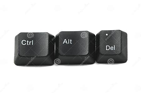 Control, alt and delete stock image. Image of solution - 9655697