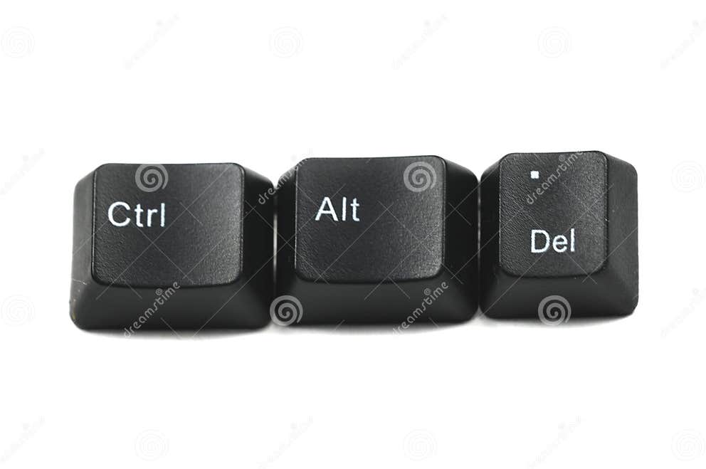 Control, alt and delete stock image. Image of solution - 9655697
