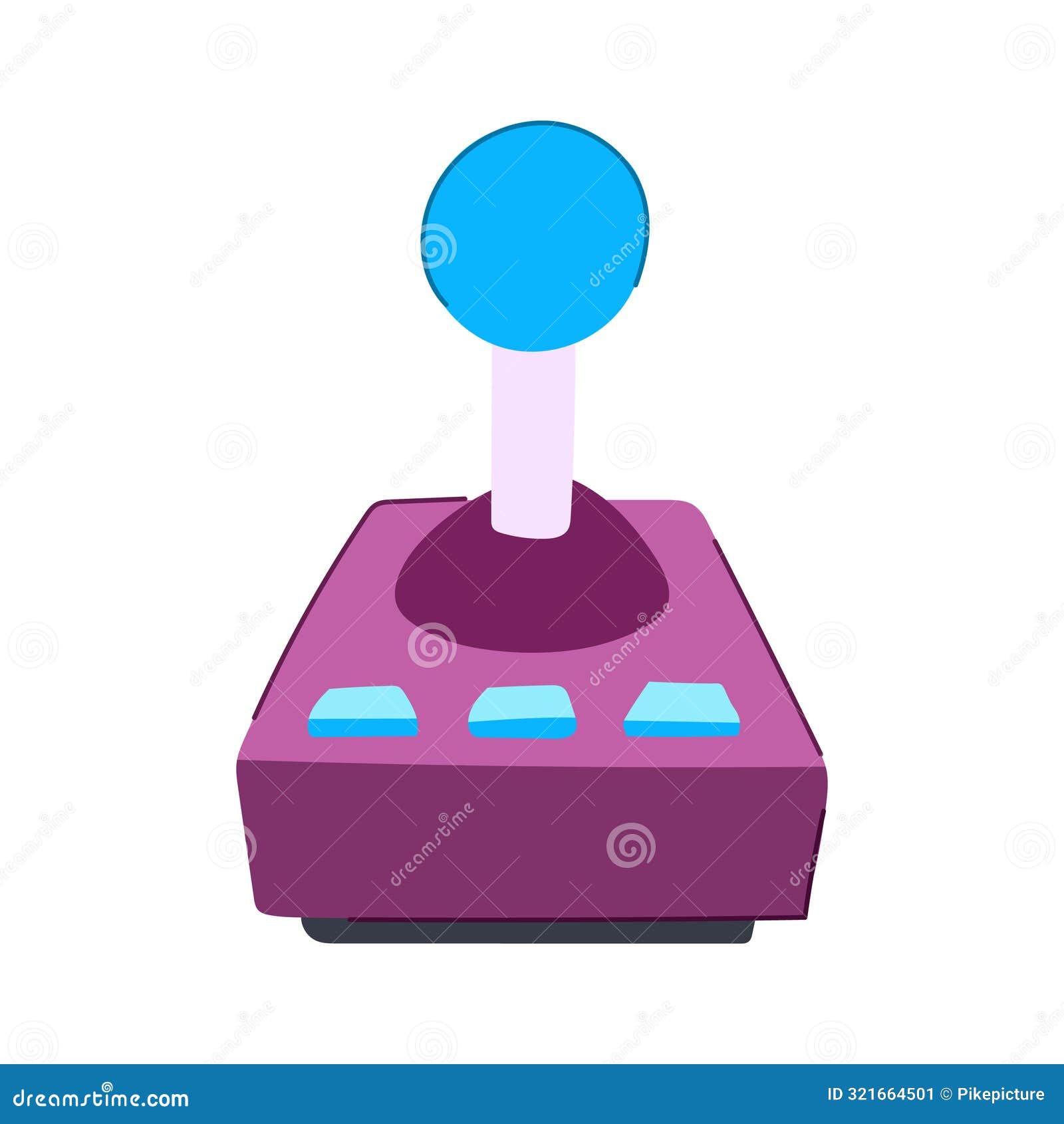 Control Arcade Joystick Cartoon Vector Illustration Stock Vector ...