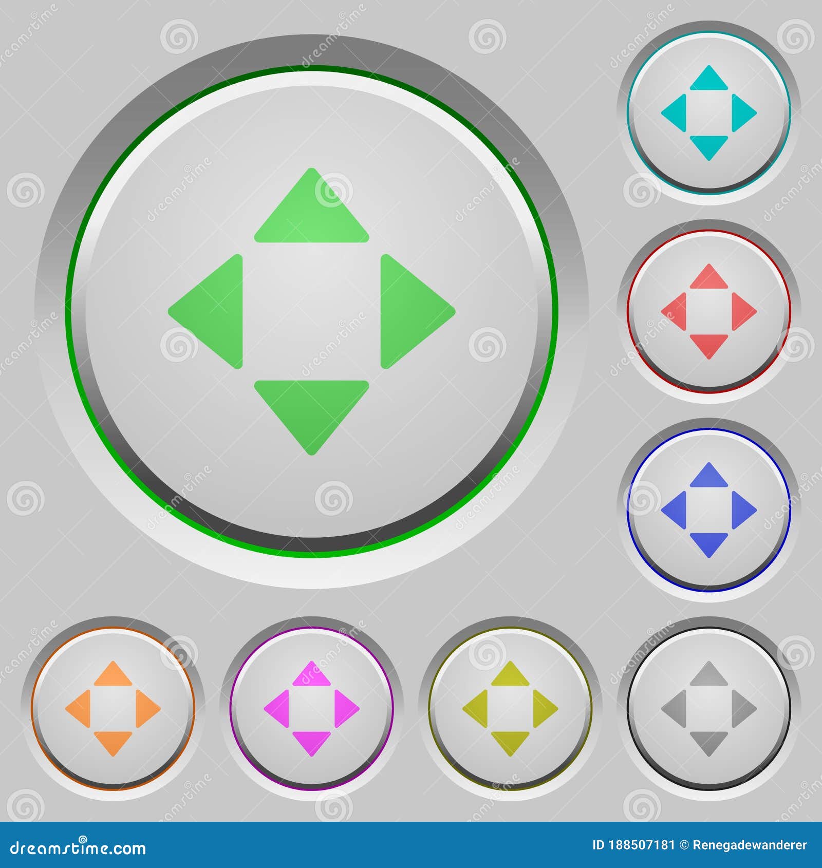 Control Arrows Push Buttons Stock Vector - Illustration of next ...